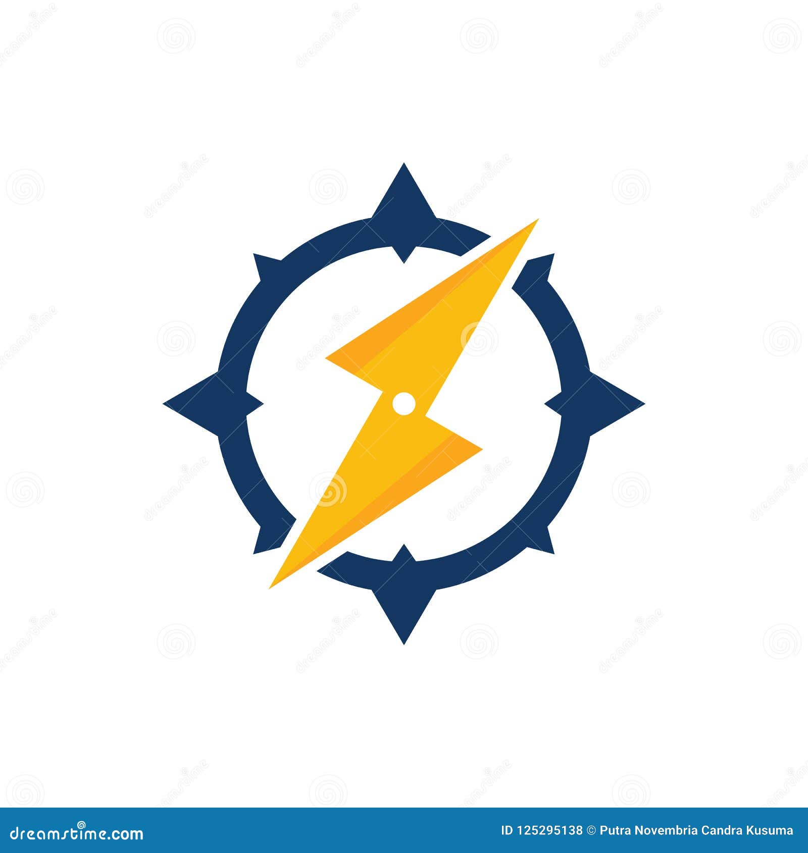 Power Compass Logo Icon Design Stock Vector - Illustration of branding ...