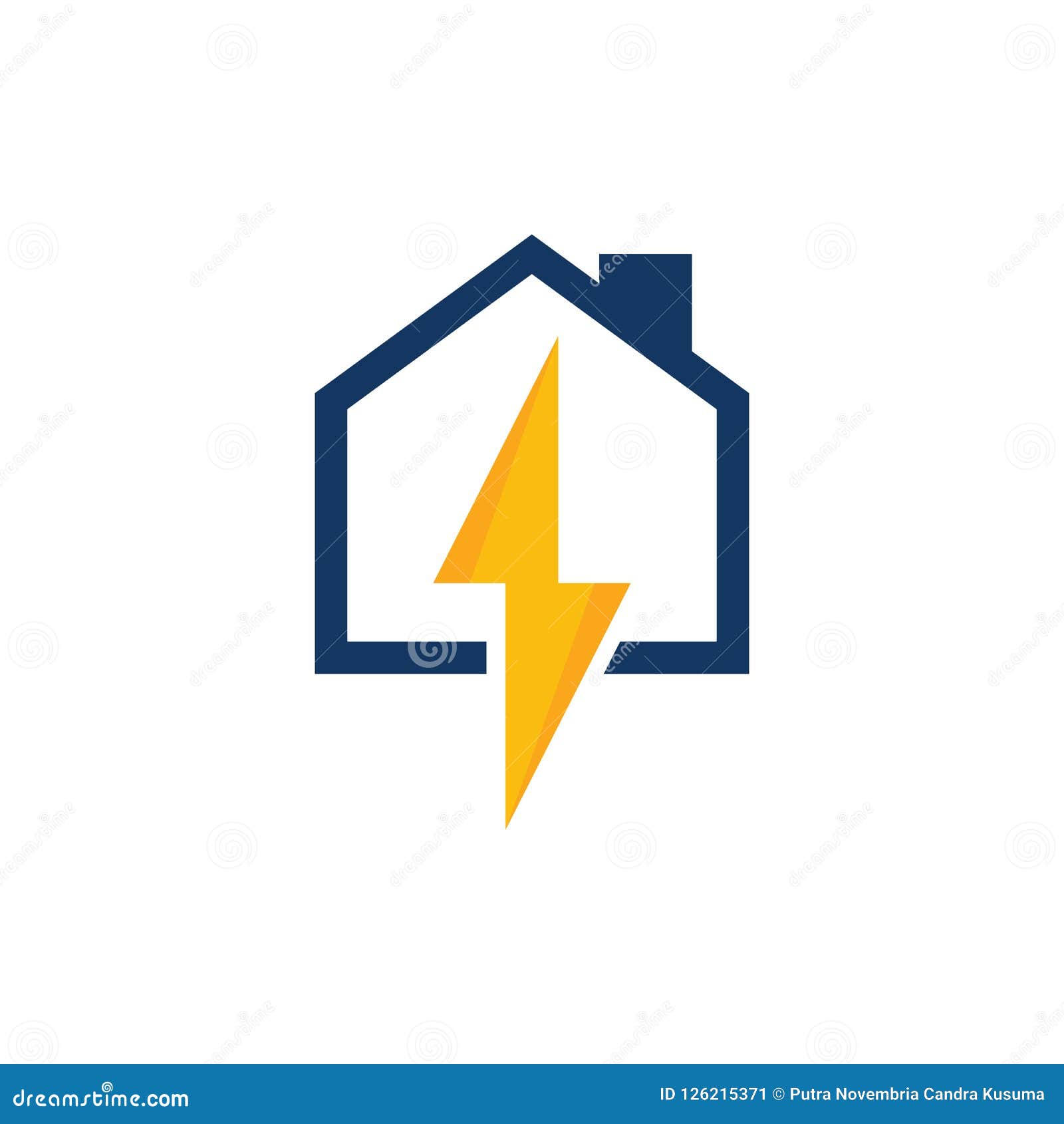 Power House Logo Icon Design Stock Vector - Illustration of home ...