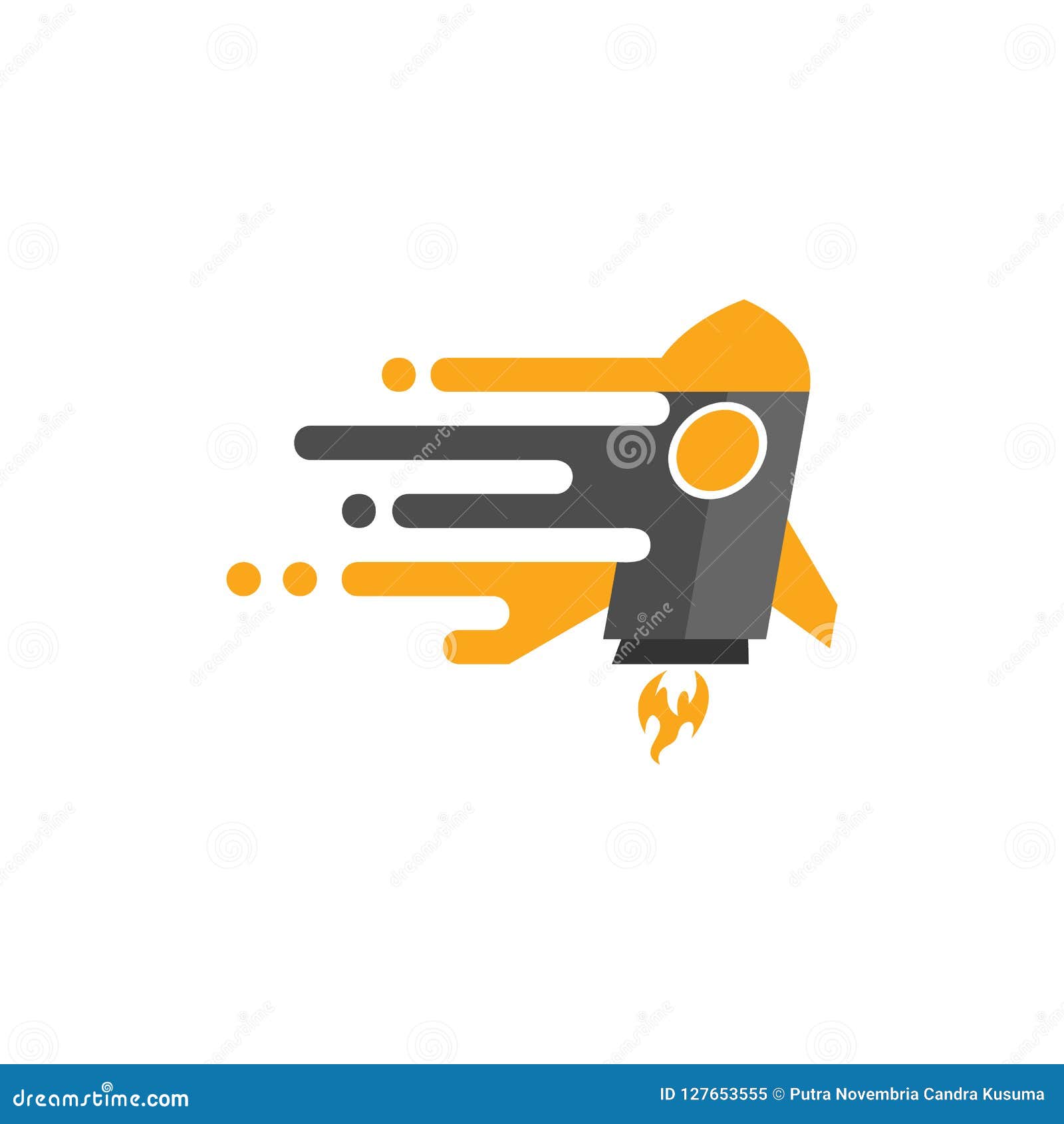 Rocket Speed Logo Icon Design Stock Illustration - Illustration of ...
