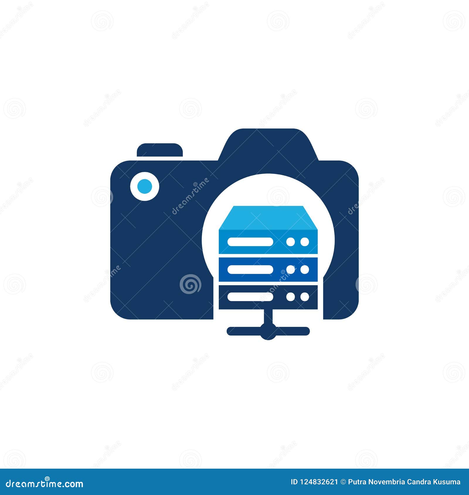 Server Camera Logo Icon Design Stock Illustration - Illustration of ...