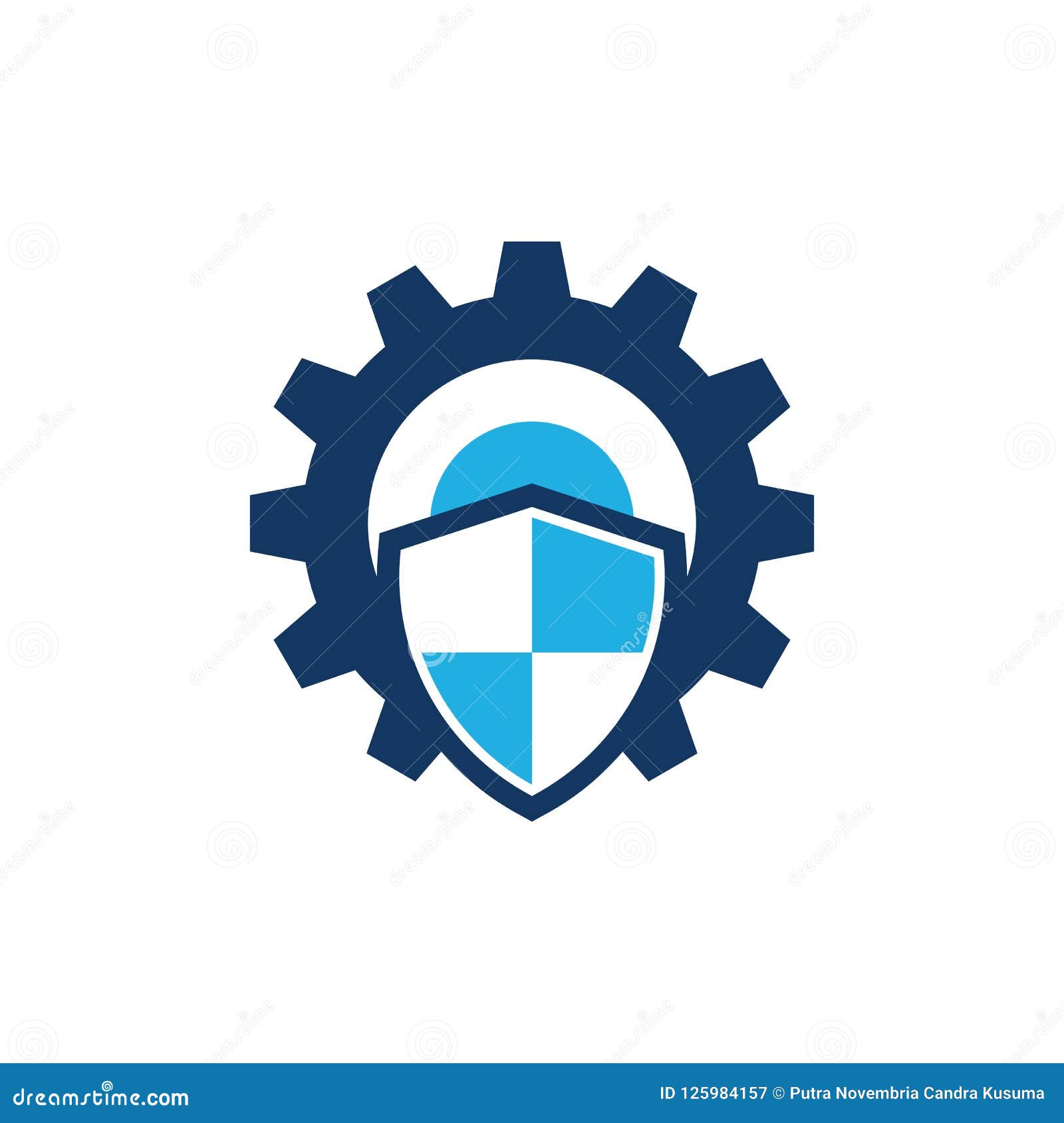 Shield Gear Logo Icon Design Stock Vector - Illustration of graphic ...