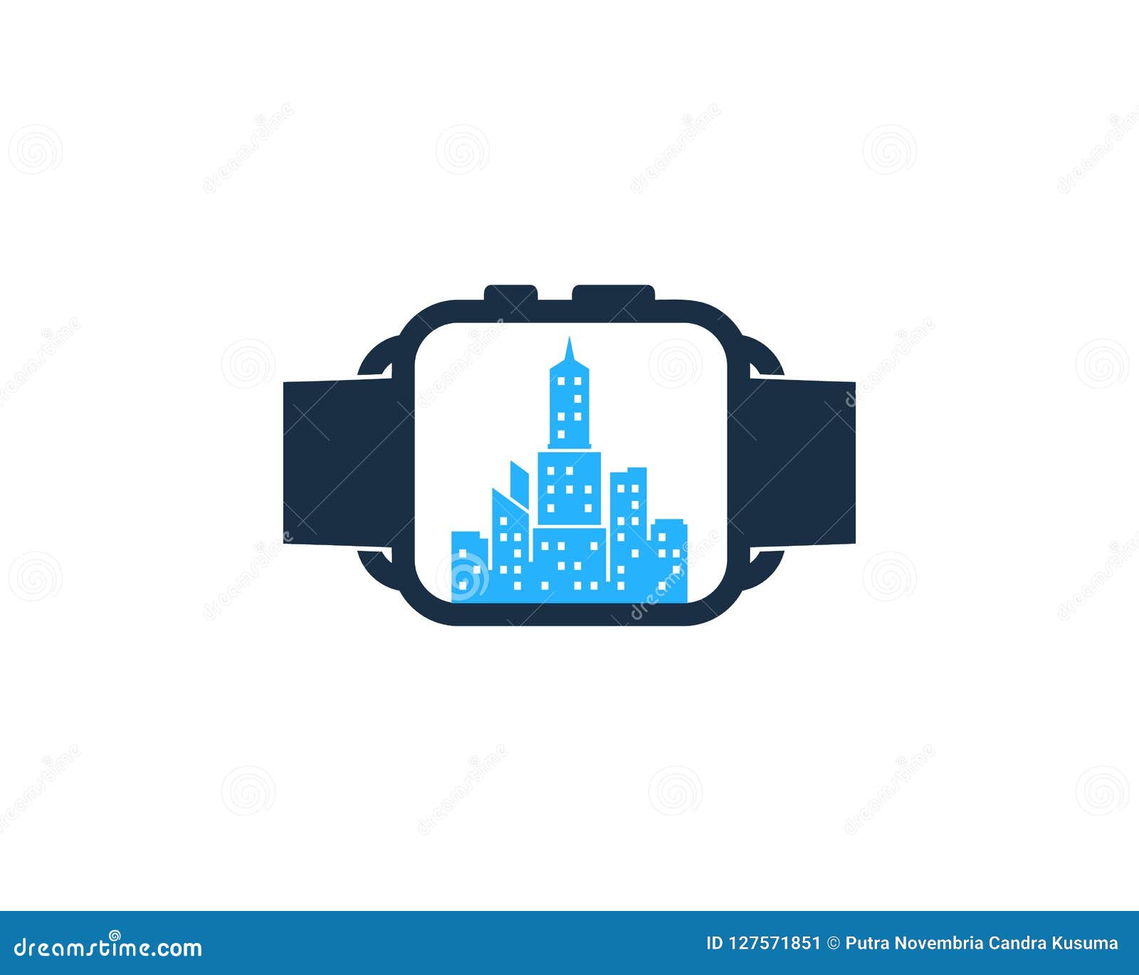Town Smart Watch Logo Icon Design Stock Vector - Illustration of ...