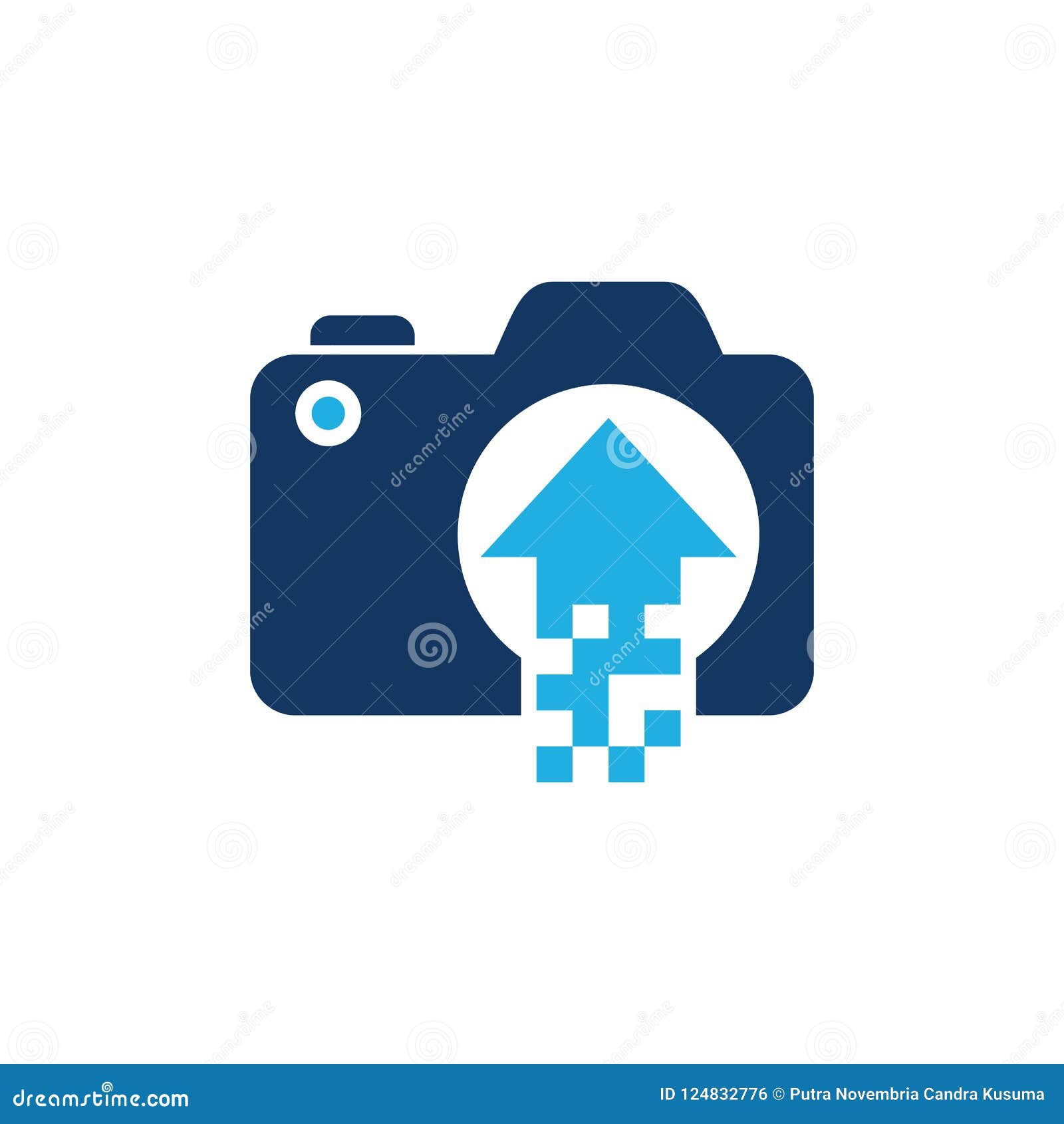 Upload Camera Logo Icon Design Stock Vector - Illustration of lens ...