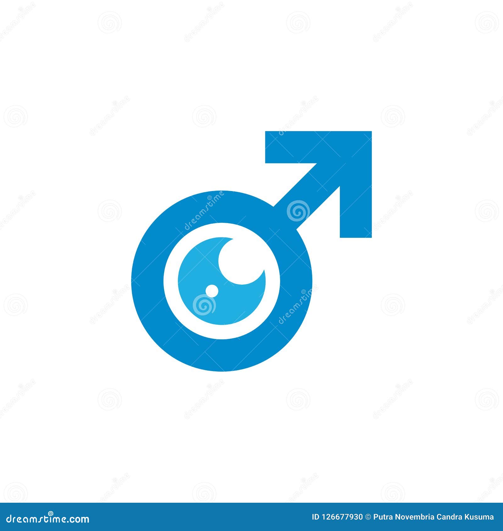 Vision Male Man Logo Icon Design Stock Vector - Illustration of gender ...