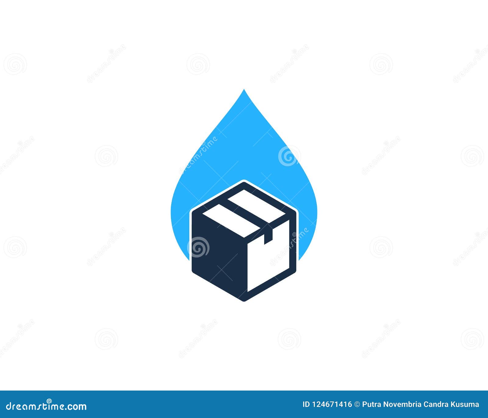 Water Box Logo Icon Design stock vector. Illustration of creative ...
