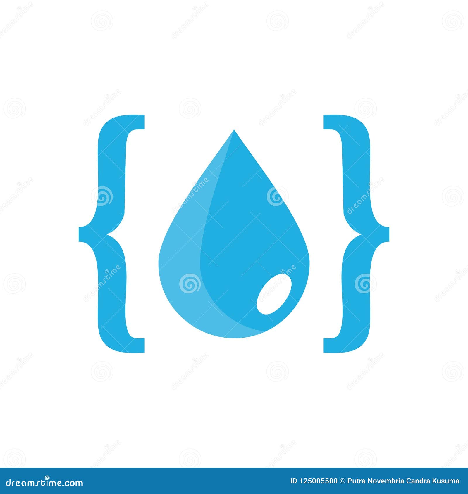 Water Code Logo Icon Design Stock Vector - Illustration of element ...