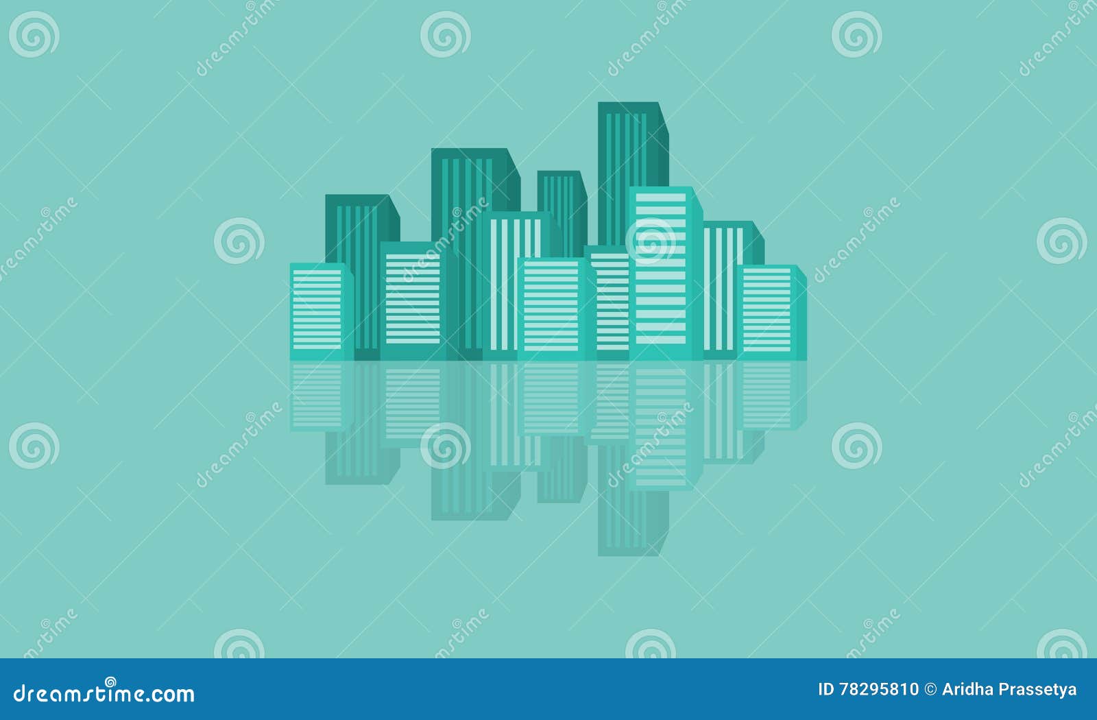 Design Cartoon Building Vector Flat Stock Vector - Illustration of ...