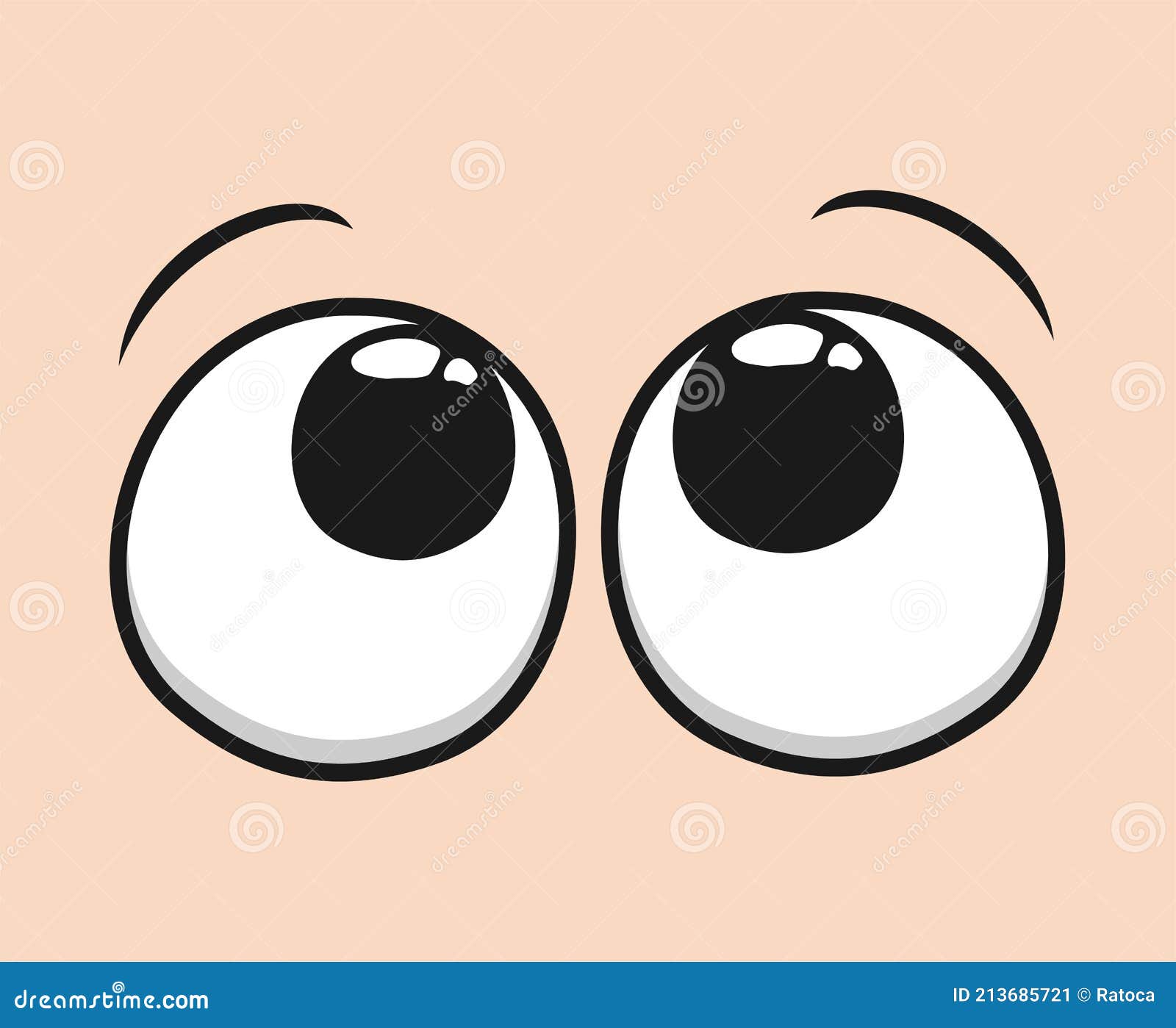 Design of Cartoon Eyes Looking Stock Vector - Illustration of people ...