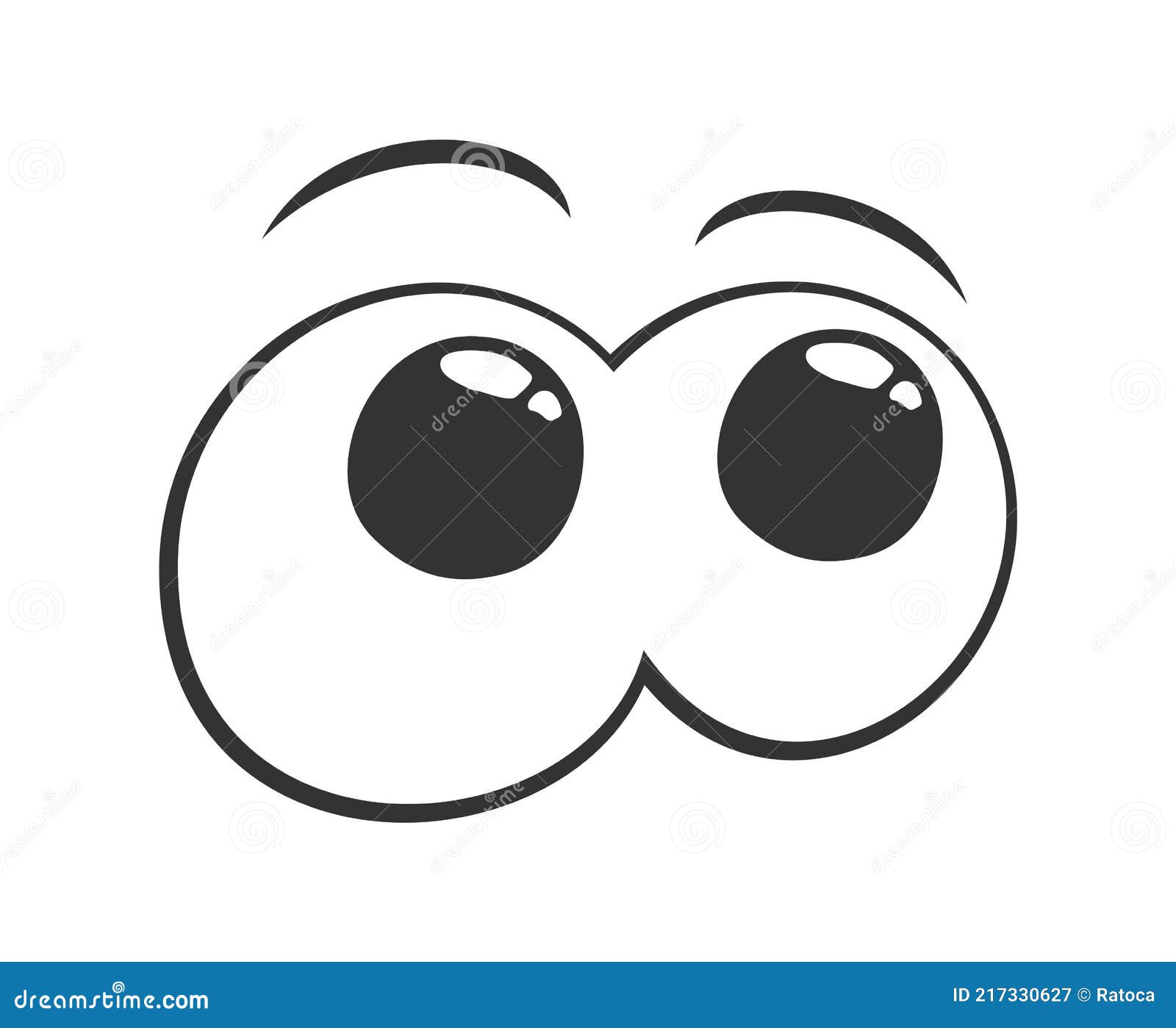 Design of Cartoon Eyes Looking Stock Vector - Illustration of looking ...