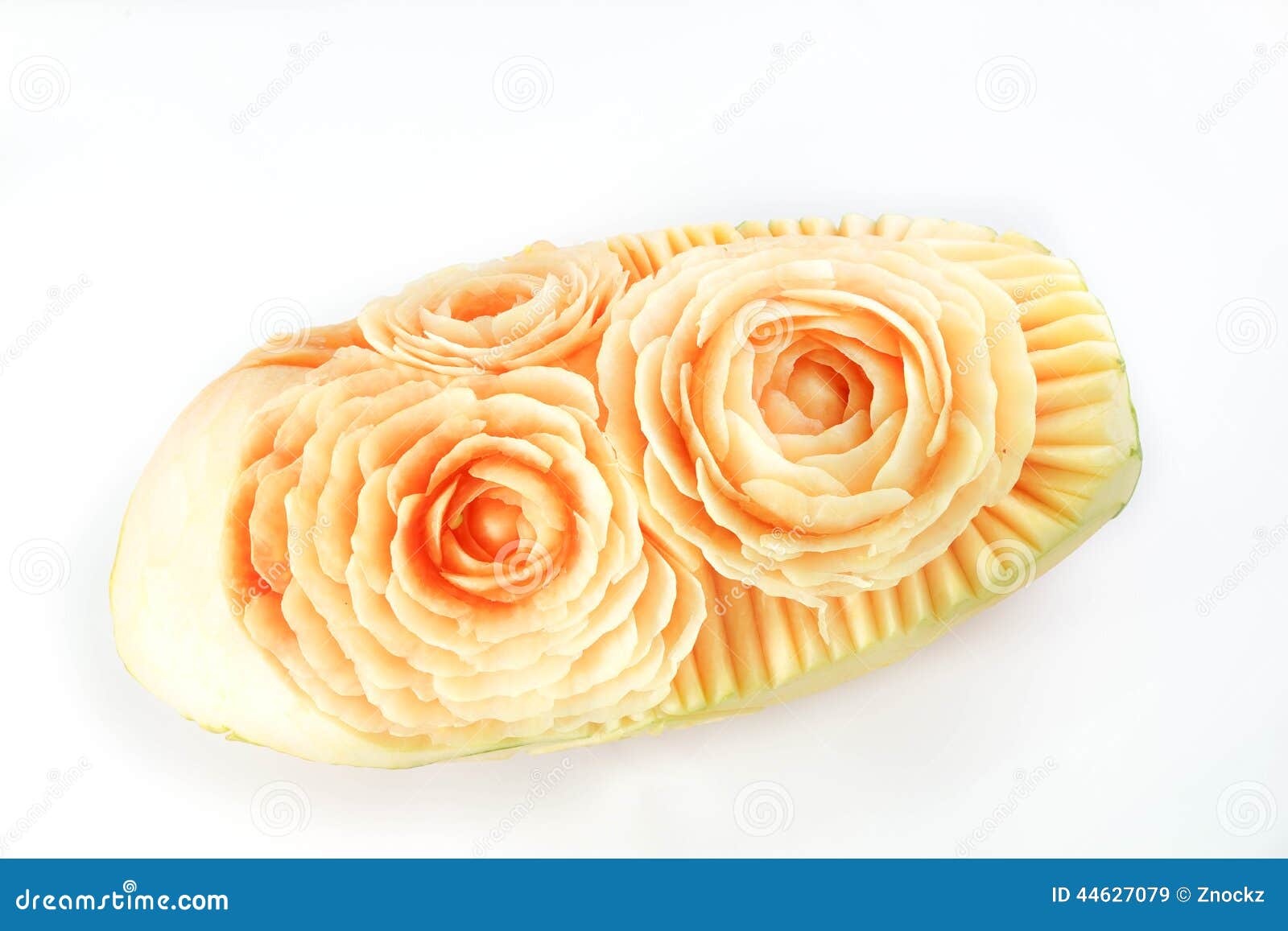 Design Carving Rose Flower Papaya Stock Image - Image of sculpture ...