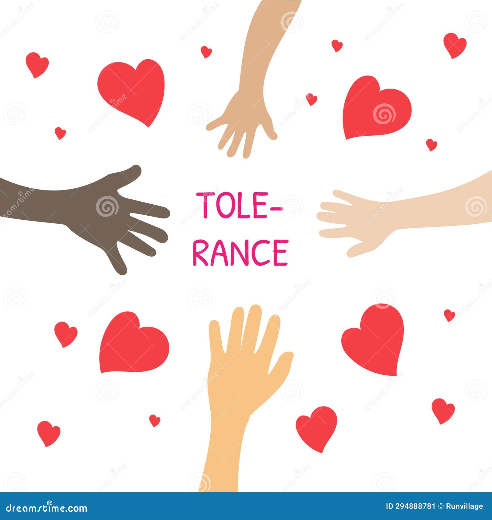 Design for Celebrating International Day of Tolerance Stock Vector ...