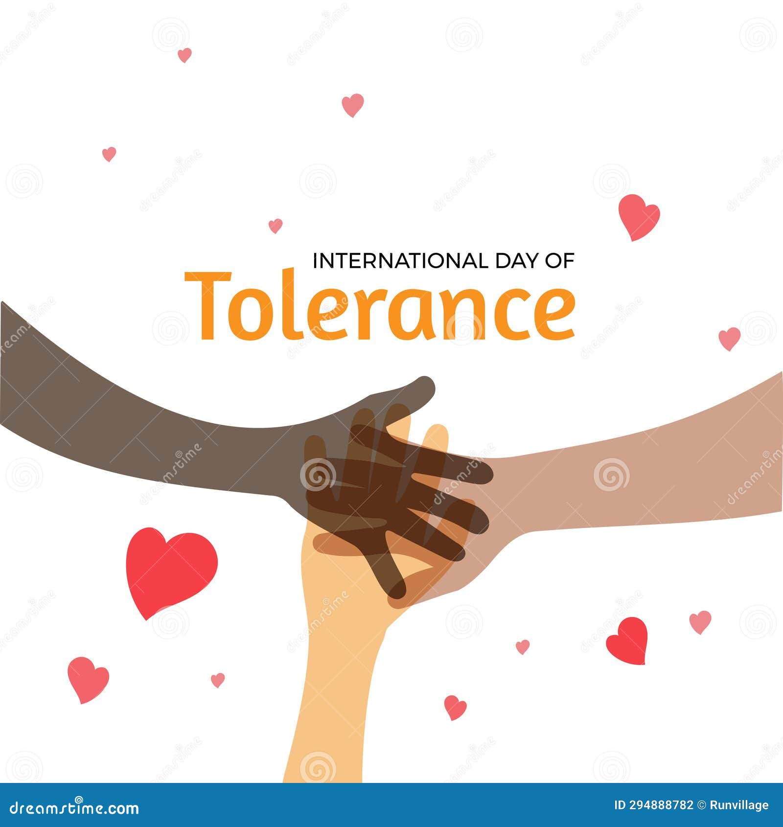 Design for Celebrating International Day of Tolerance Stock ...