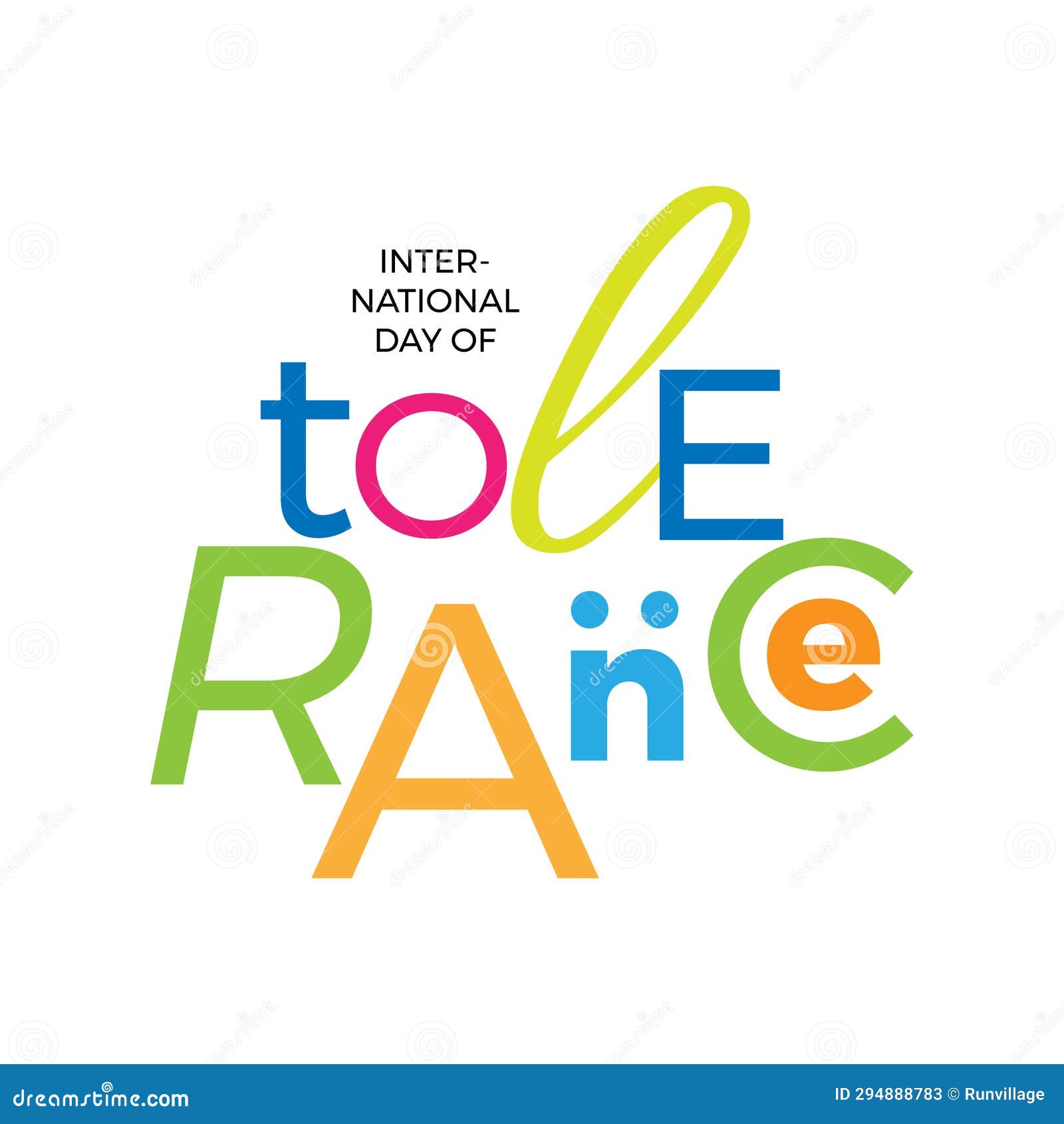 Design for Celebrating International Day of Tolerance Stock ...