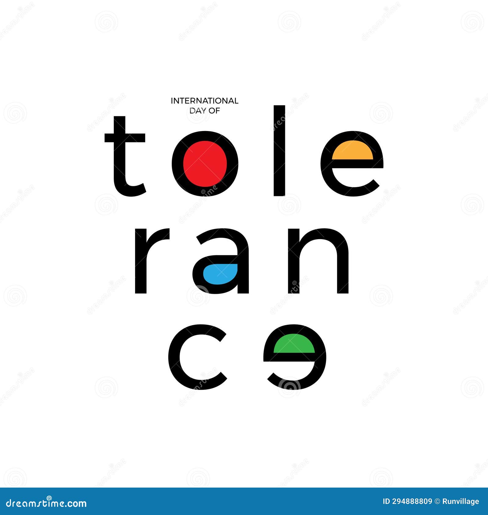 Design for Celebrating International Day of Tolerance Stock ...