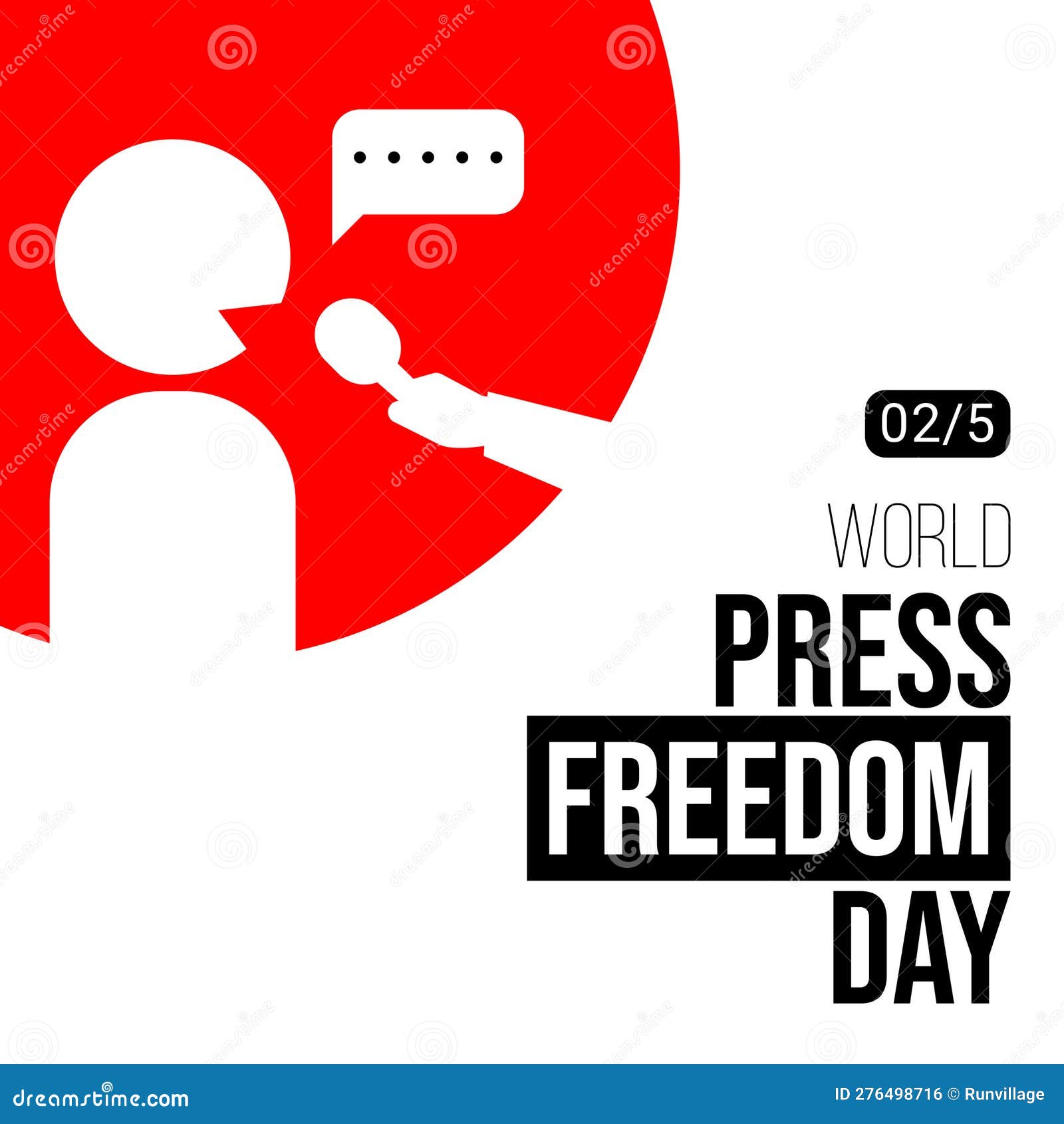 Design for Celebrating World Press Freedom Day Stock Vector ...