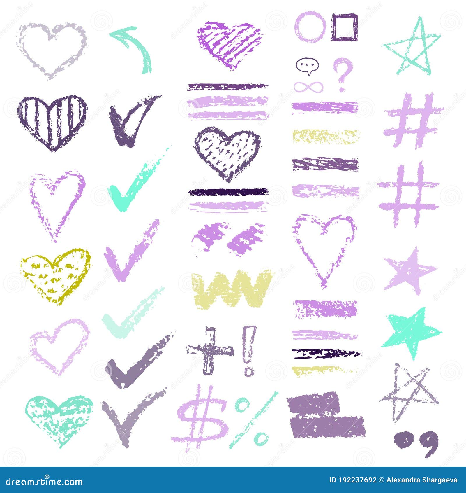 Design Chalk Vector Textures Hand Drawn Textures Stock Illustration ...