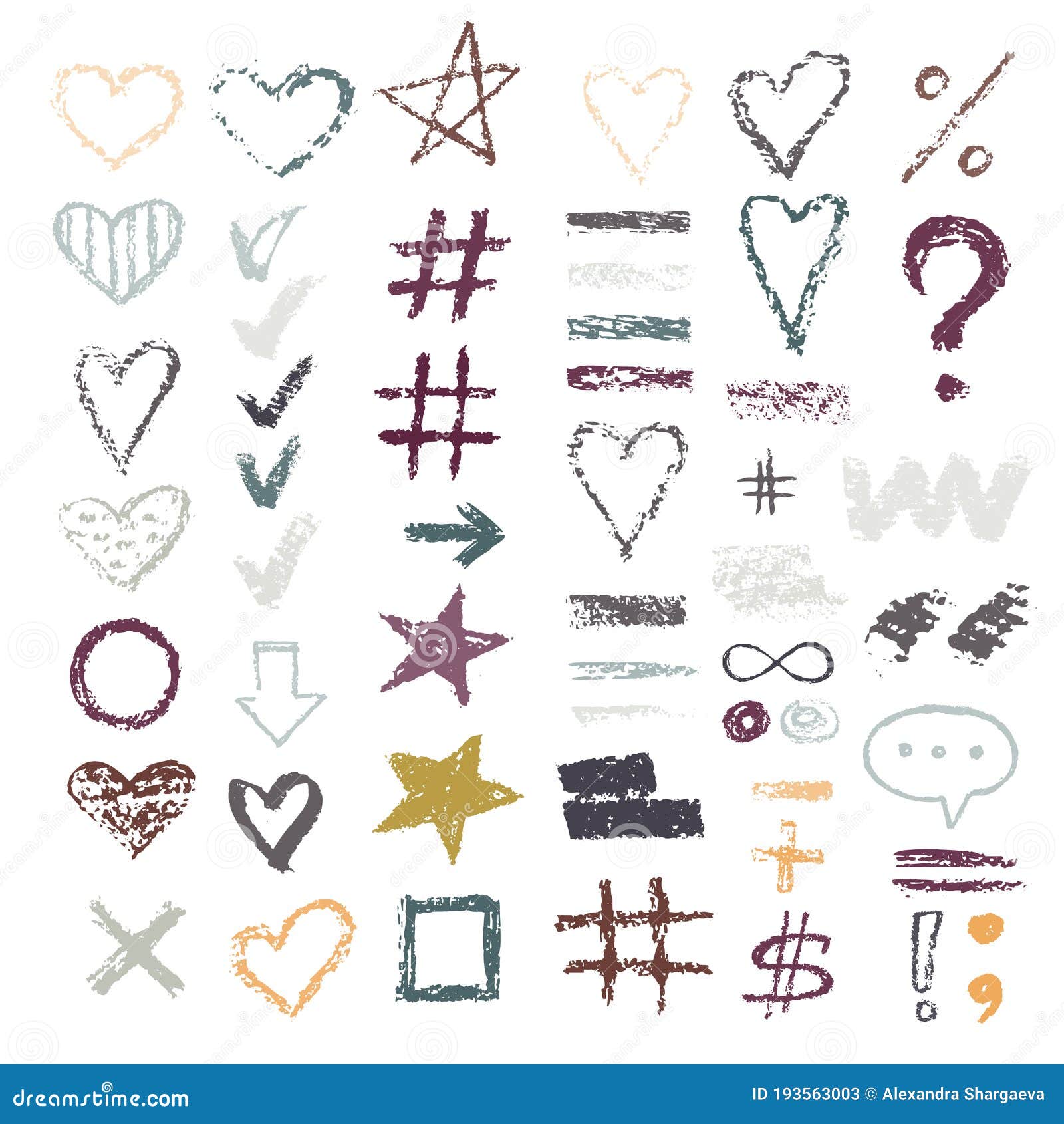 Design Chalk Vector Textures Hand Drawn Textures Stock Vector ...