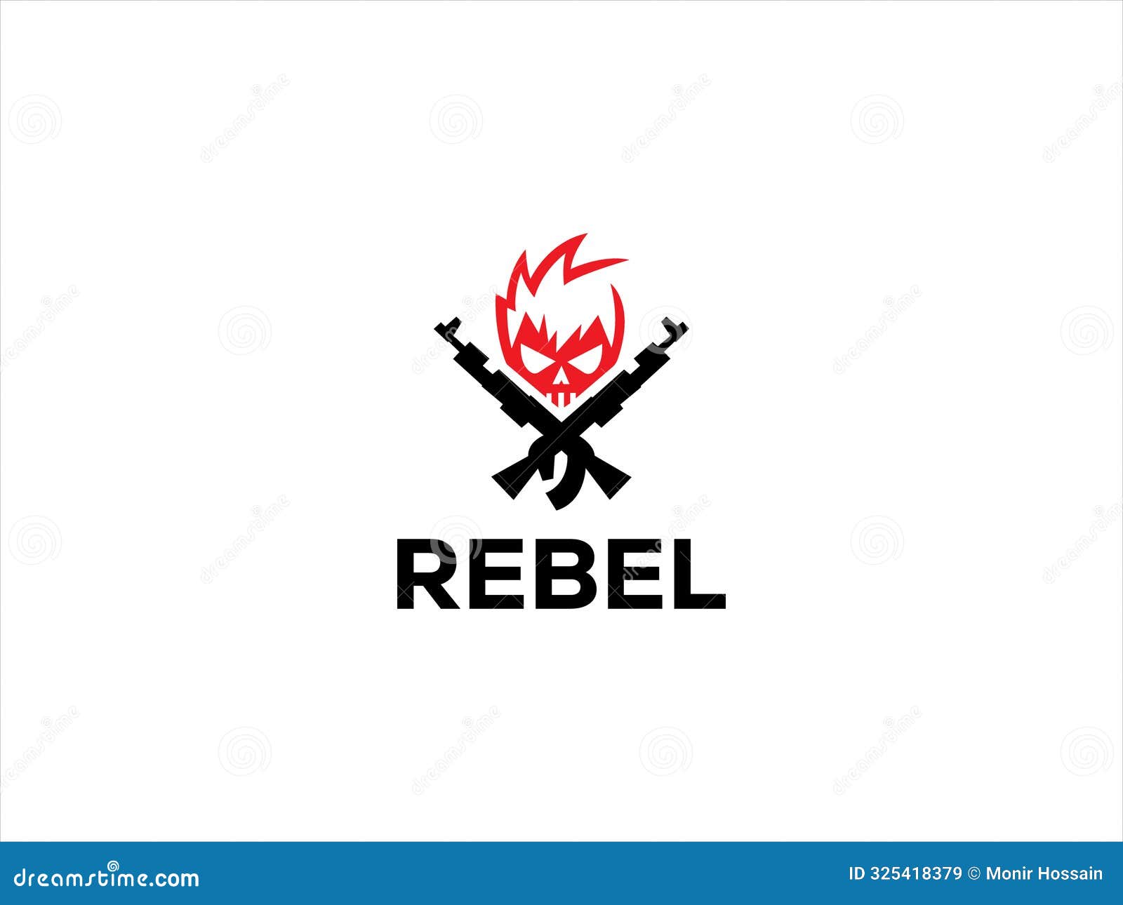 Rebel Logo Design,creative Rebel Logo Vector Illustration ...