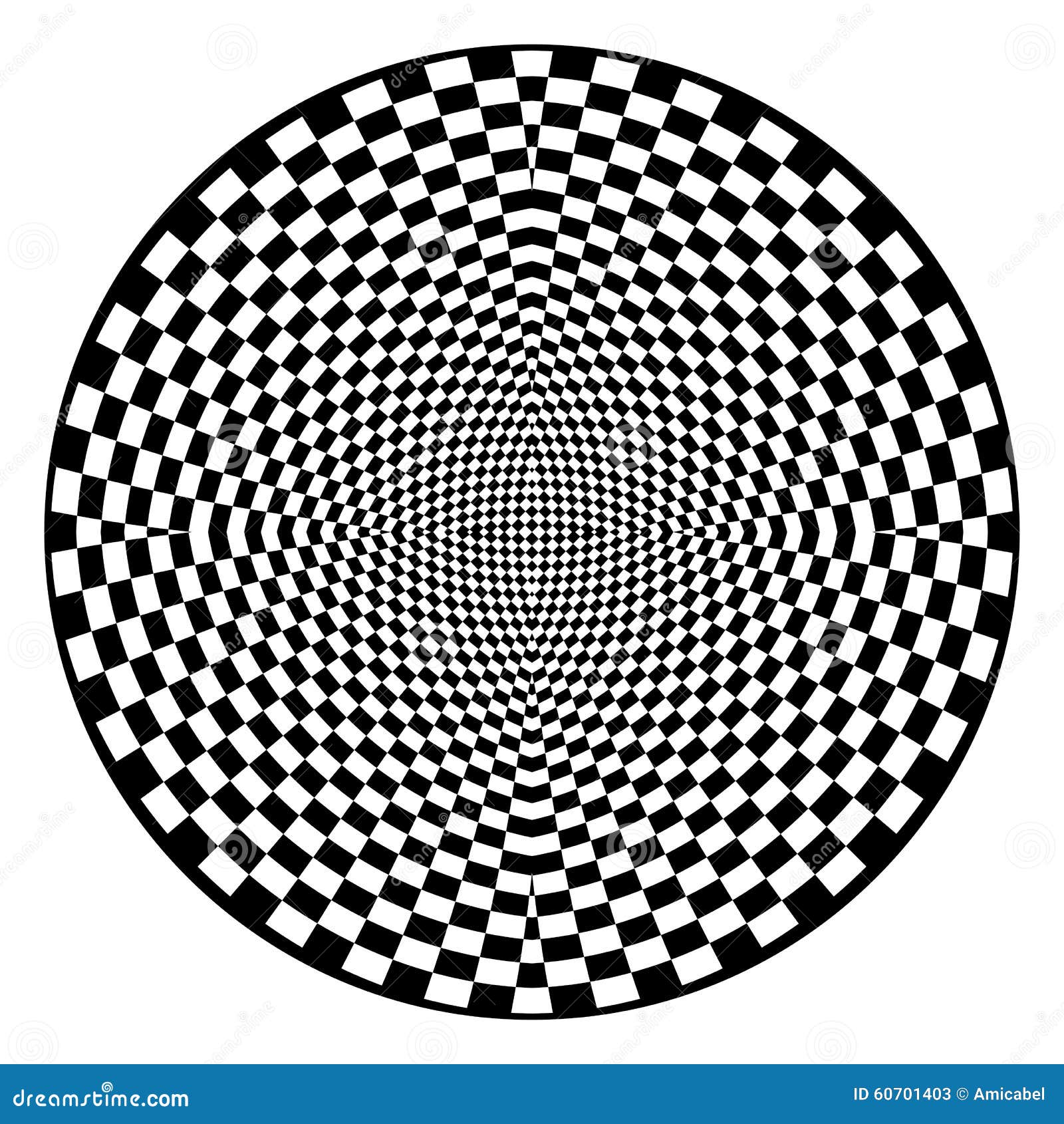 Design Checked Circle Backdrop Stock Vector - Illustration of black ...