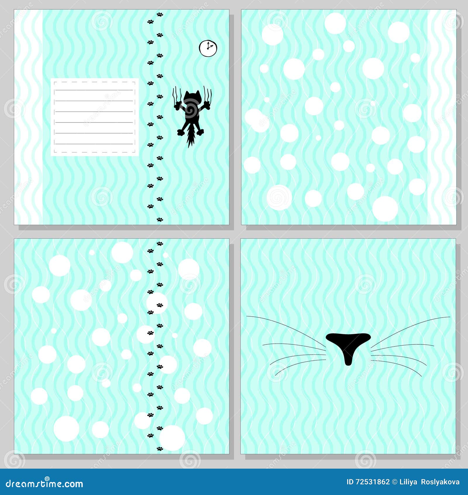 Design of a Childrens Notebook Stock Vector - Illustration of ...