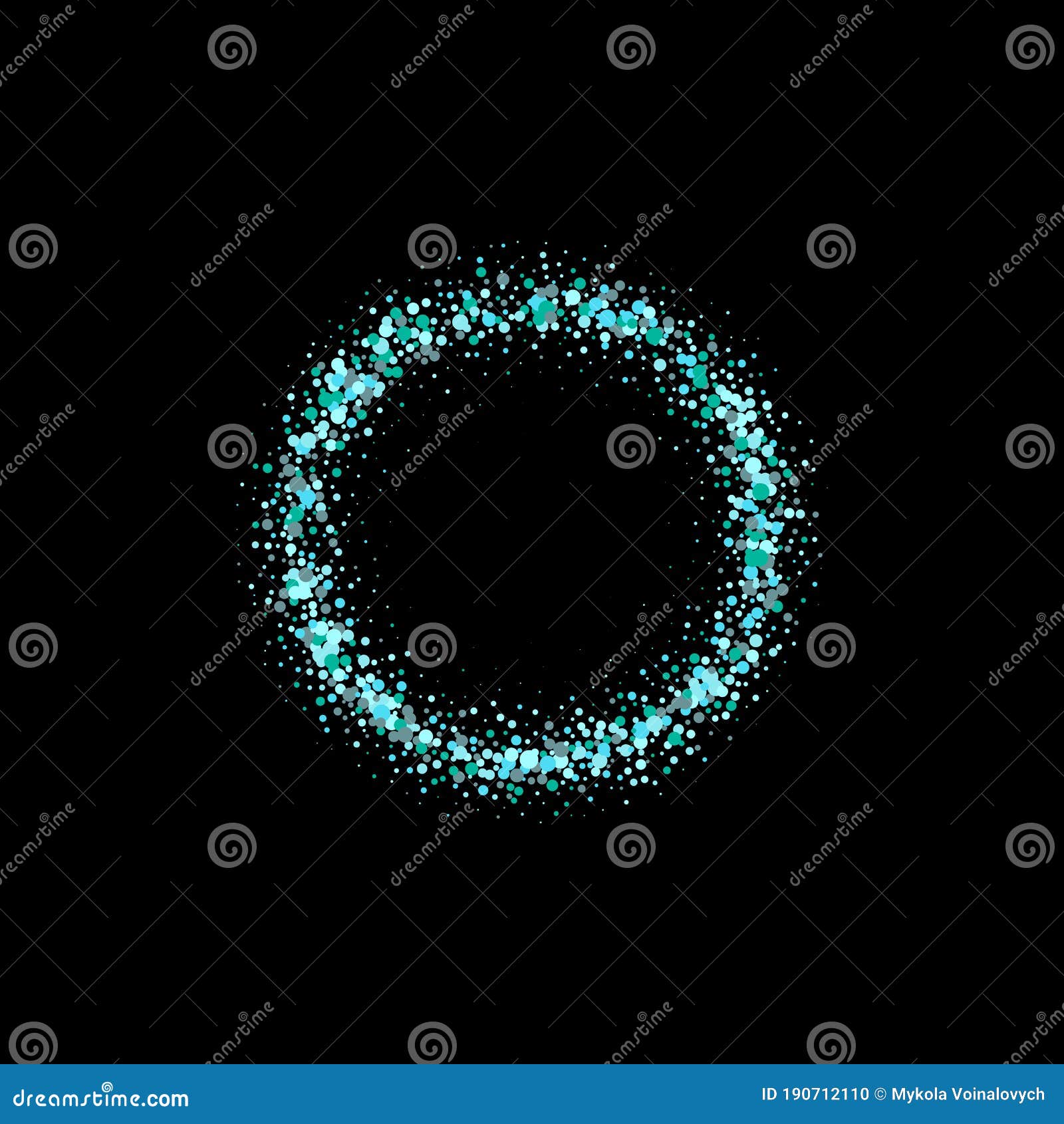 Design Circle with Dust Particles Vector Background. Vector Eps10 Stock ...
