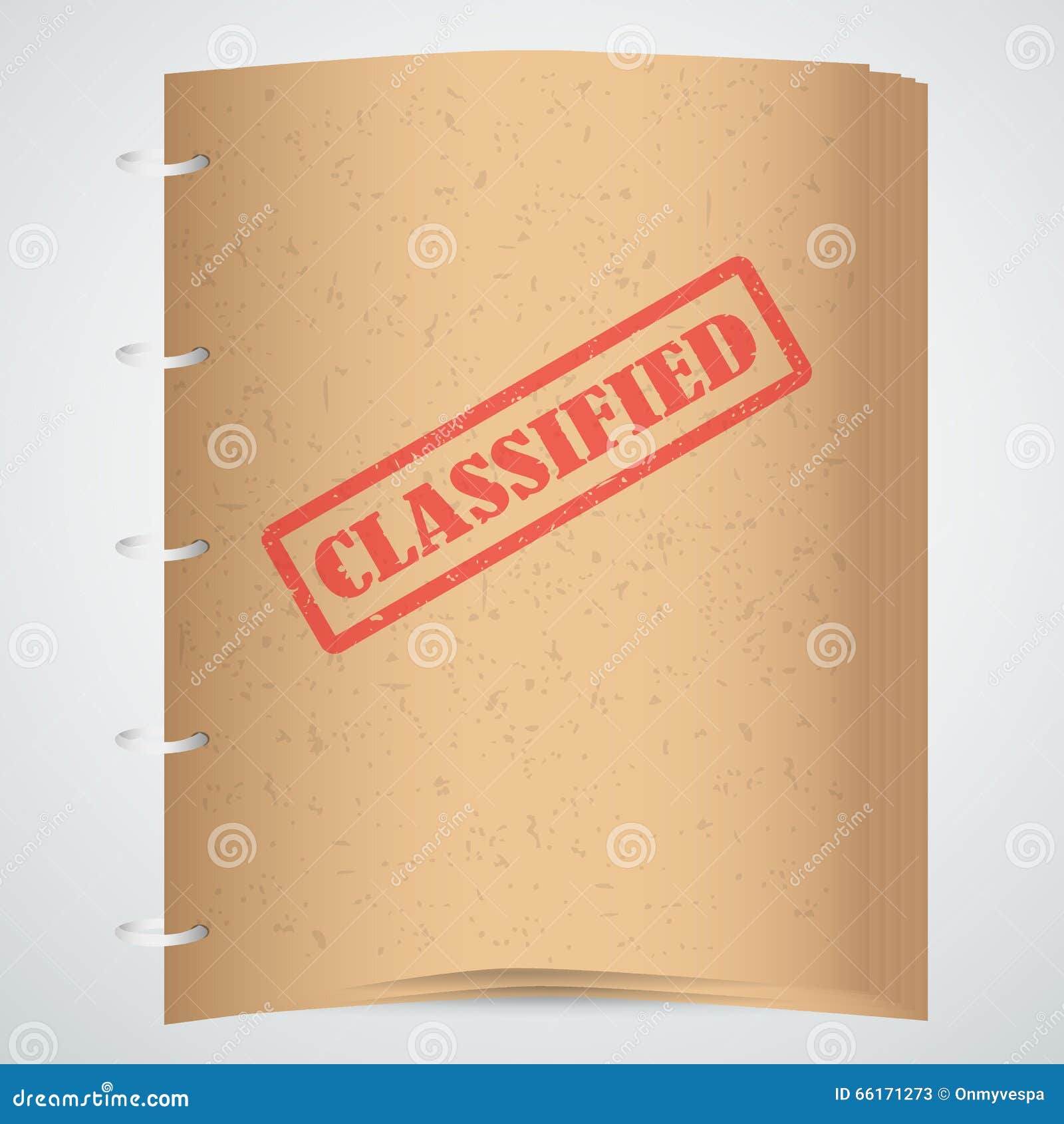 Design Classified Red Stamp Text on Brown Paper Stock Vector ...