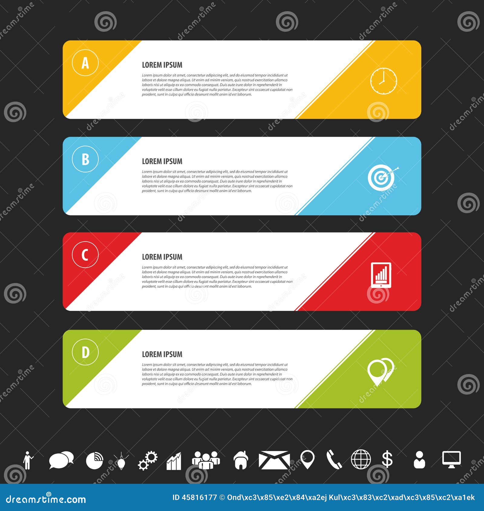 Design Clean Banners Template. Infographics Vector Stock Vector ...
