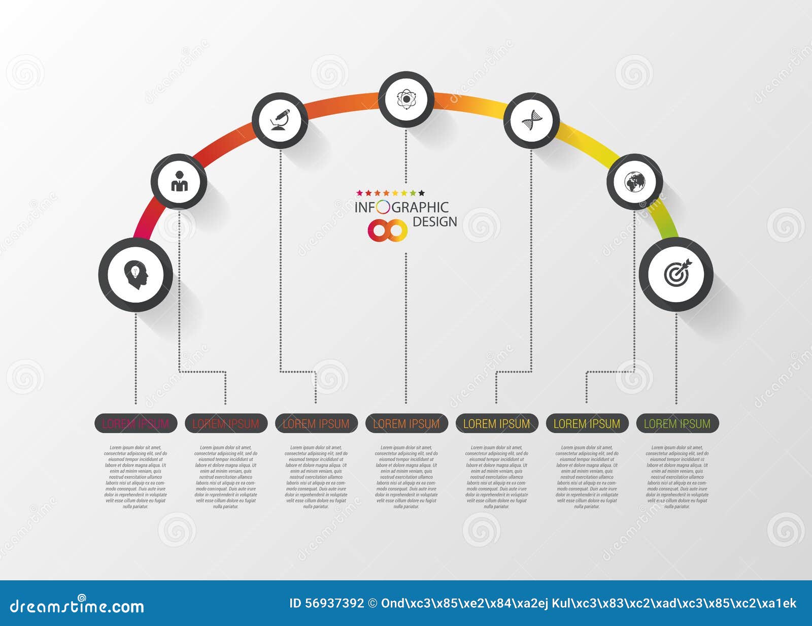 Design Clean Infographic Template. Abstract Vector Stock Vector ...