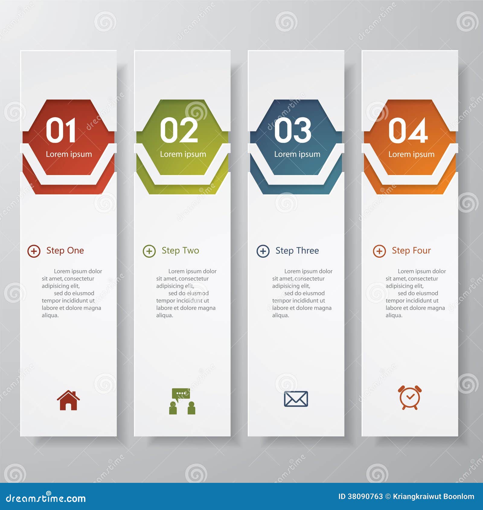 Design Clean Number Banners Template/graphic. Vector. Stock ...