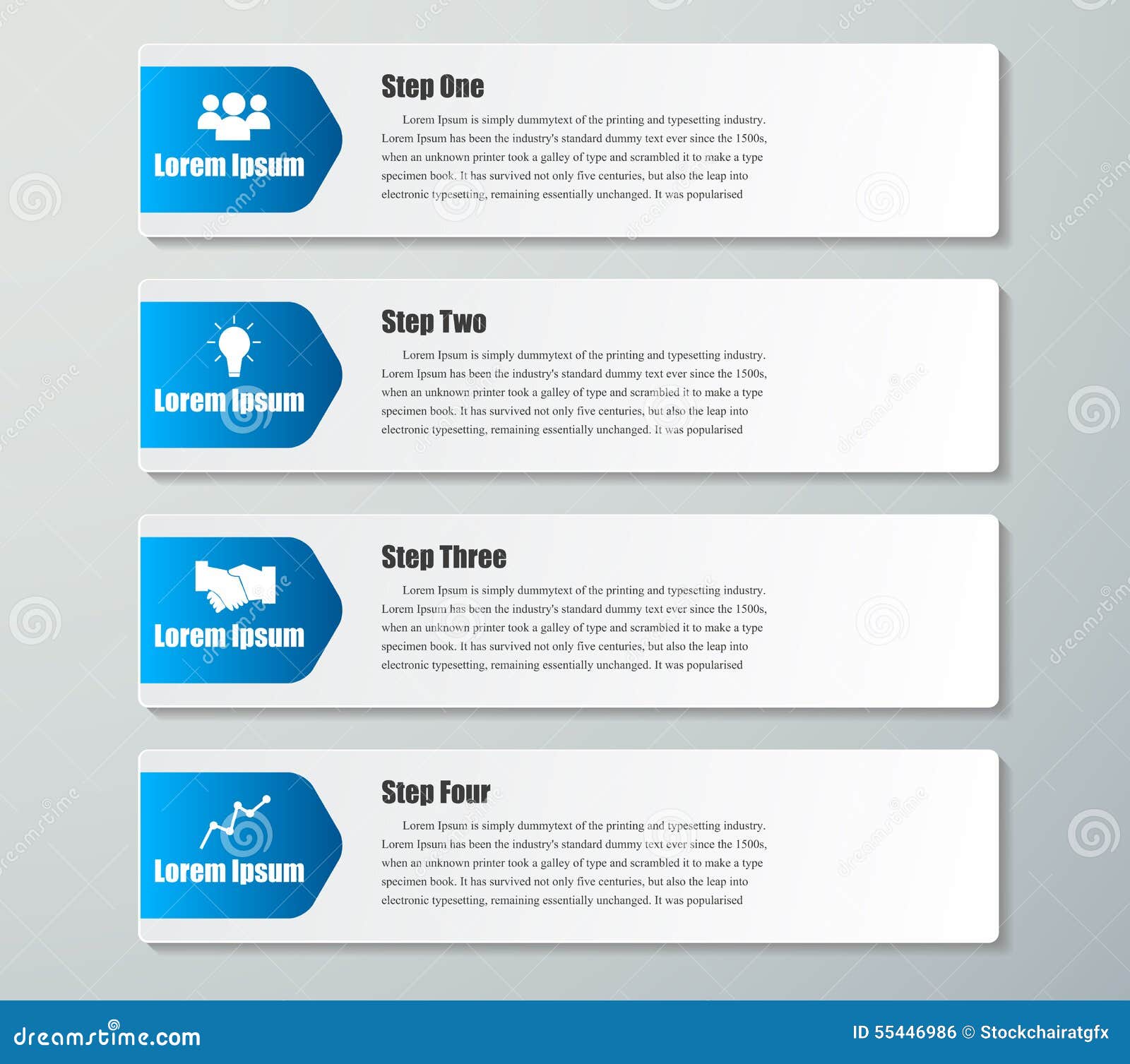 Design Clean Number Banners Template.graphic or Website Layout. Stock ...