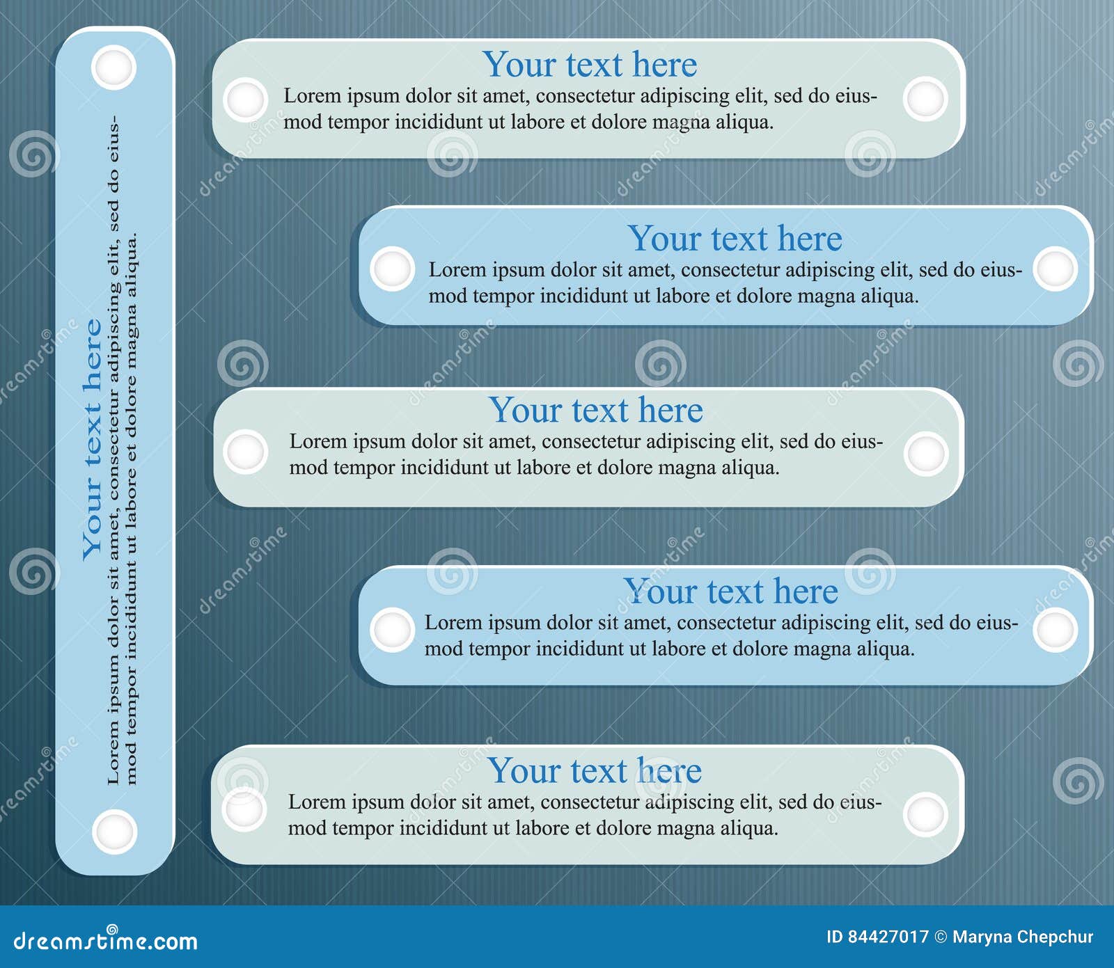 Design Clean Number Banners Template Graphic or Website Layout. 6 Steps ...