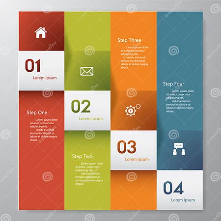 Design Clean Number Banners Template. Stock Vector - Illustration of ...