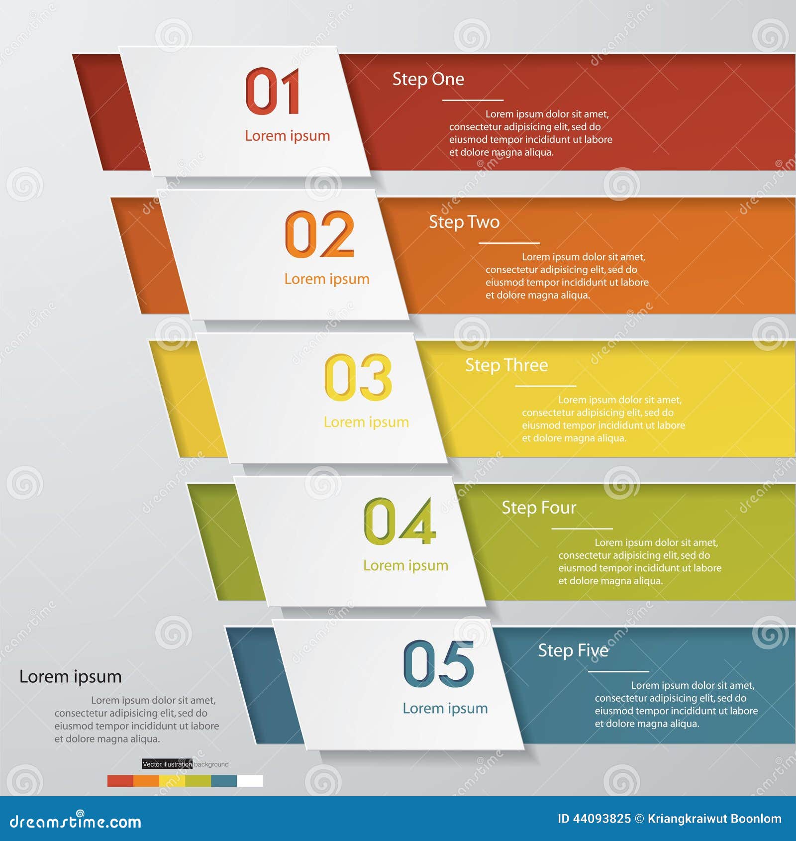 Design Clean Number Banners Template Stock Vector - Illustration of ...