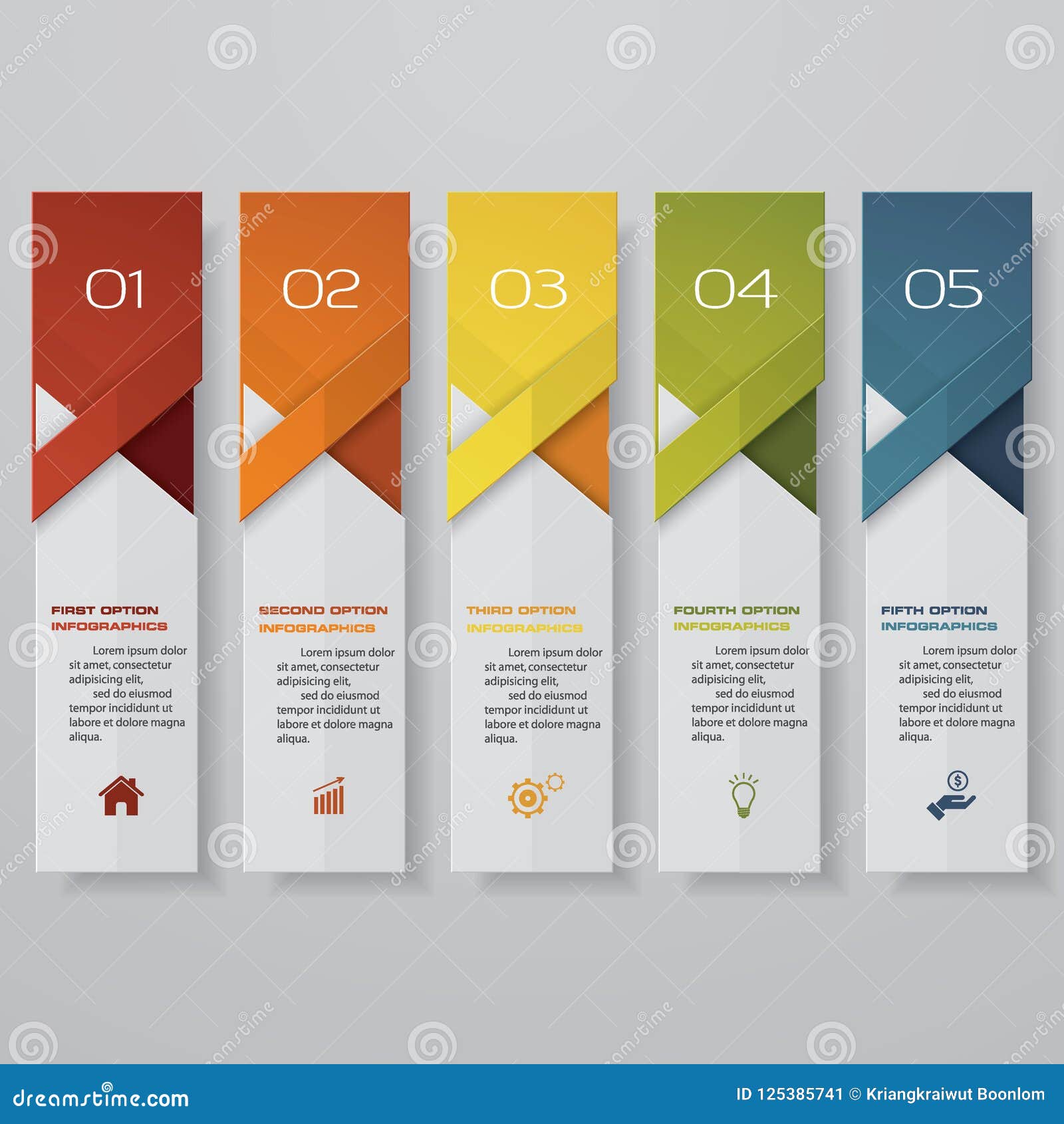 Design Clean Number Banners Template/graphic or Website Layout. Vector ...
