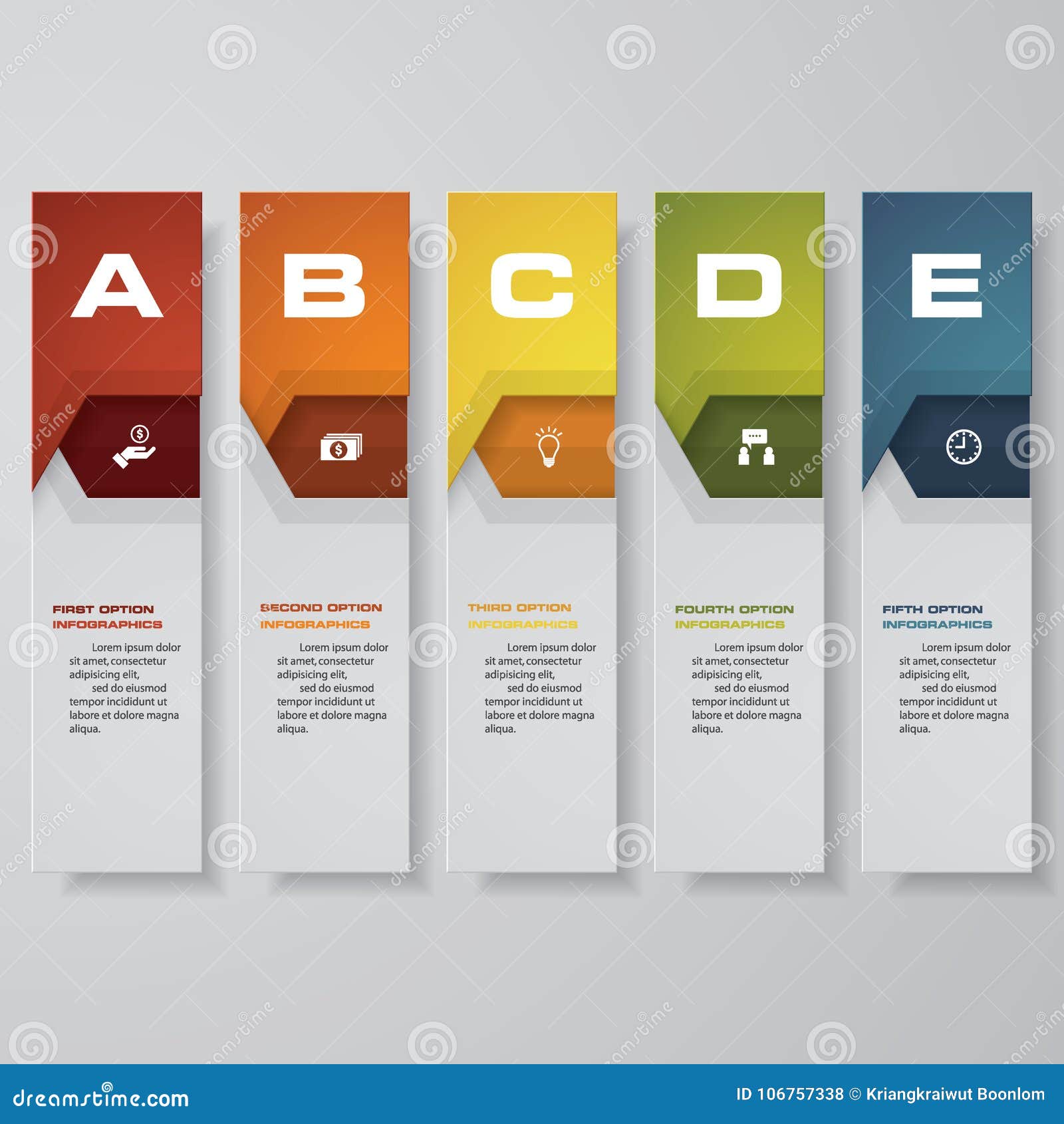 Design Clean Number Banners Template. Vector. Stock Vector ...