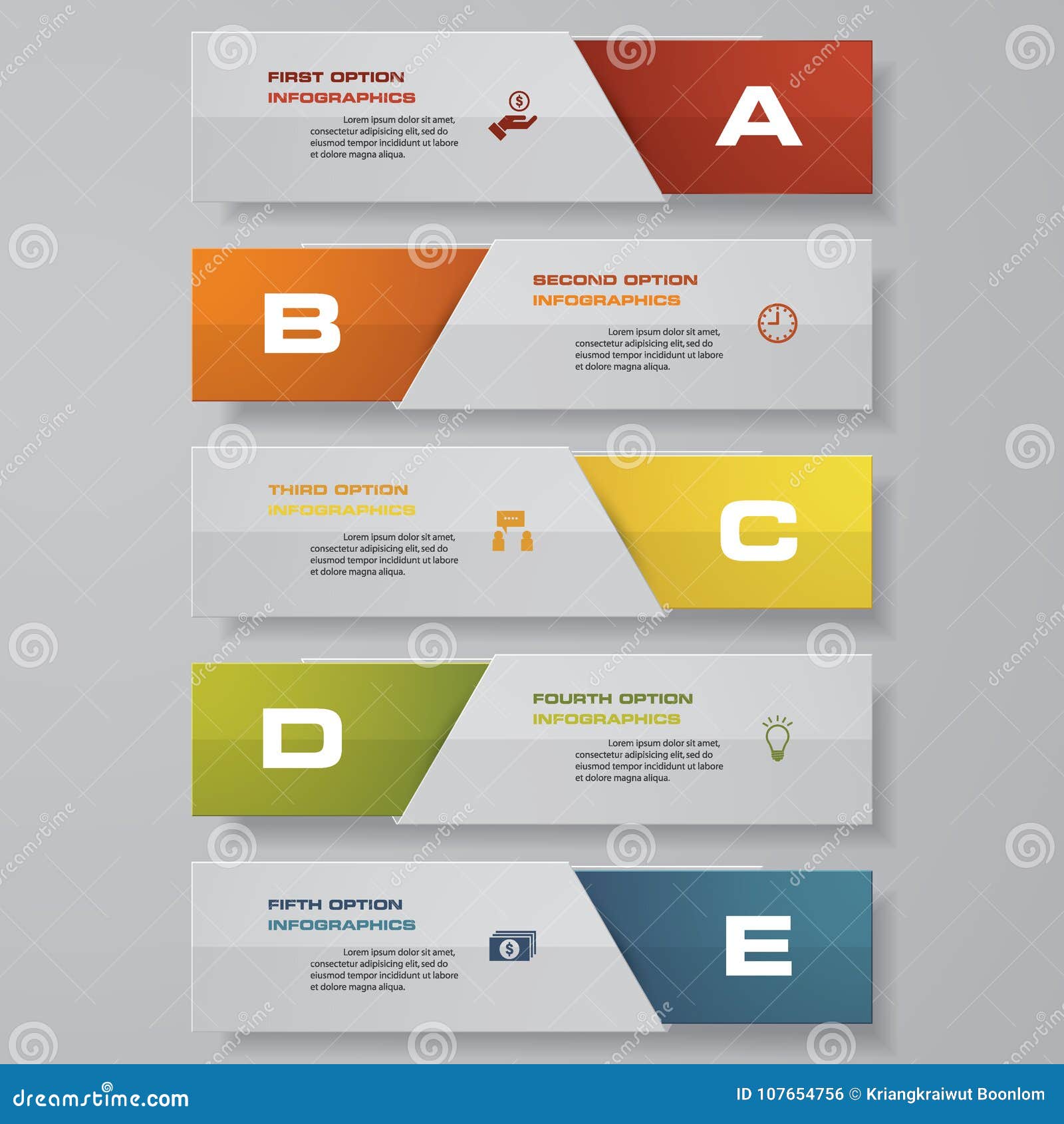 Design Clean Number Banners Template/graphic or Website Layout. Vector ...