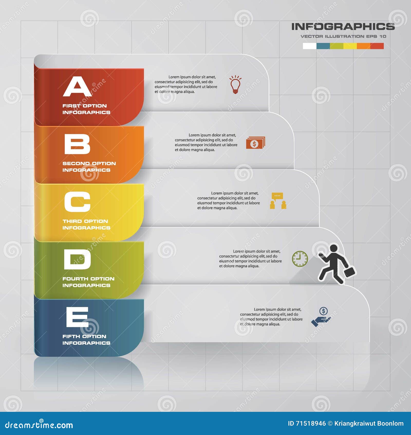 3 Steps Chart Layout For Sample Text&data. Design Clean Template ...