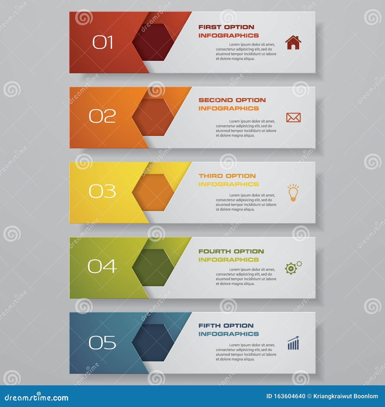 Design Clean Number Banners Template. Vector Stock Vector ...