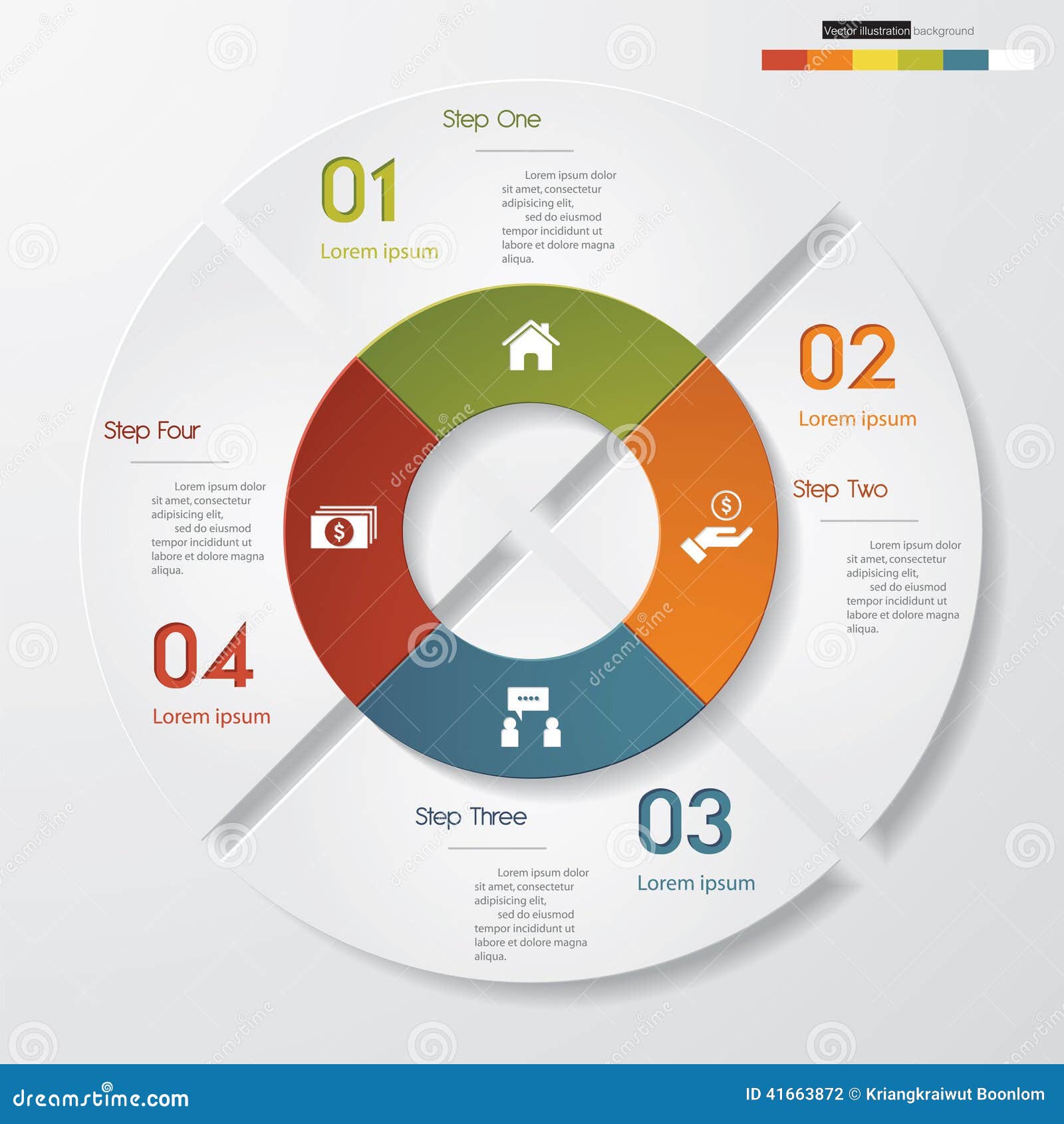 Design Clean Number Banners Template. Vector. Stock Vector ...