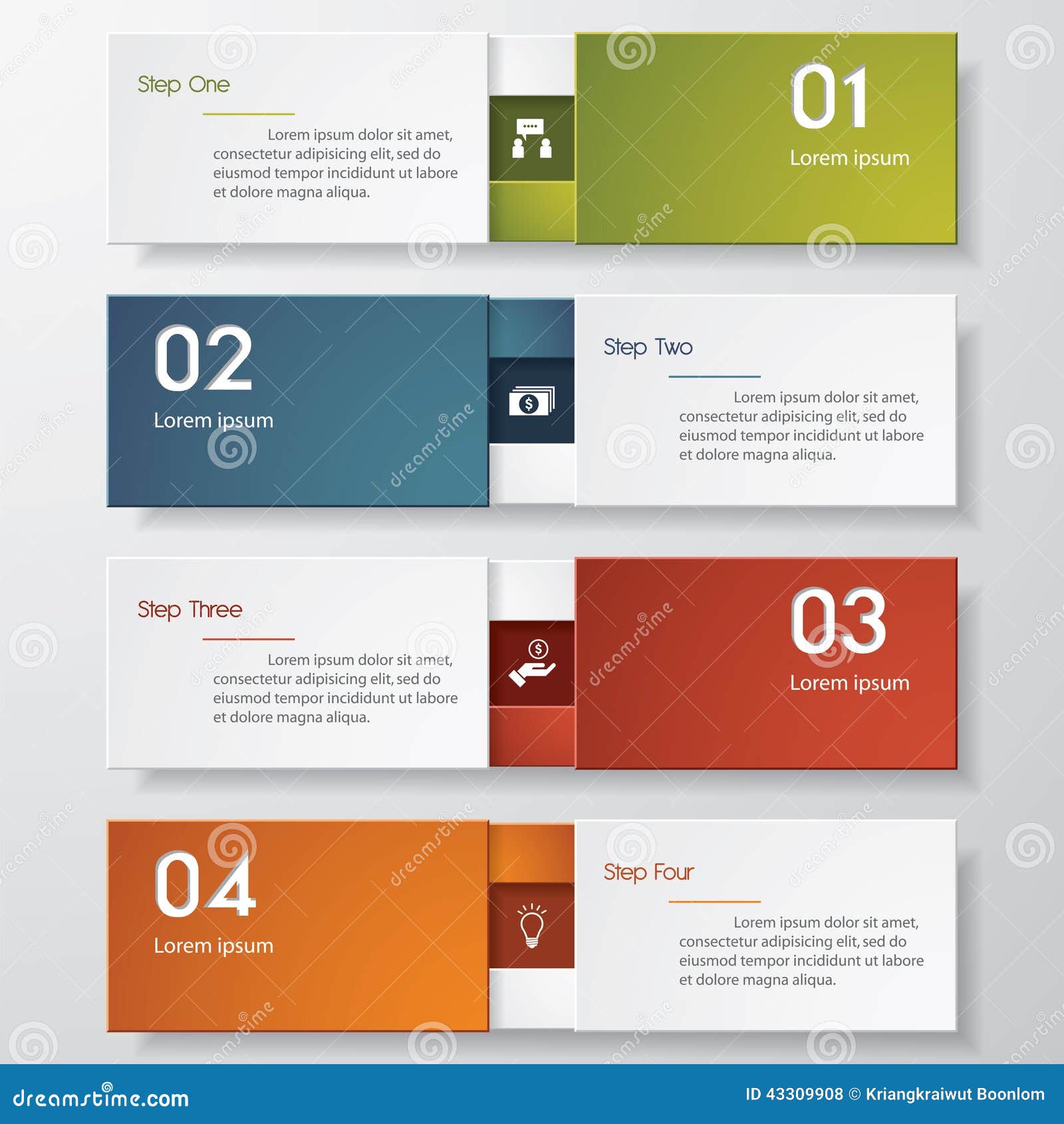 Design Clean Number Banners Template. Vector. Stock Vector ...