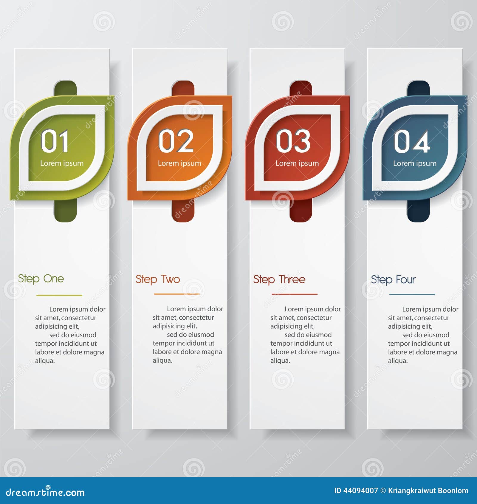 Design Clean Number Banners Template. Vector. Stock Vector ...