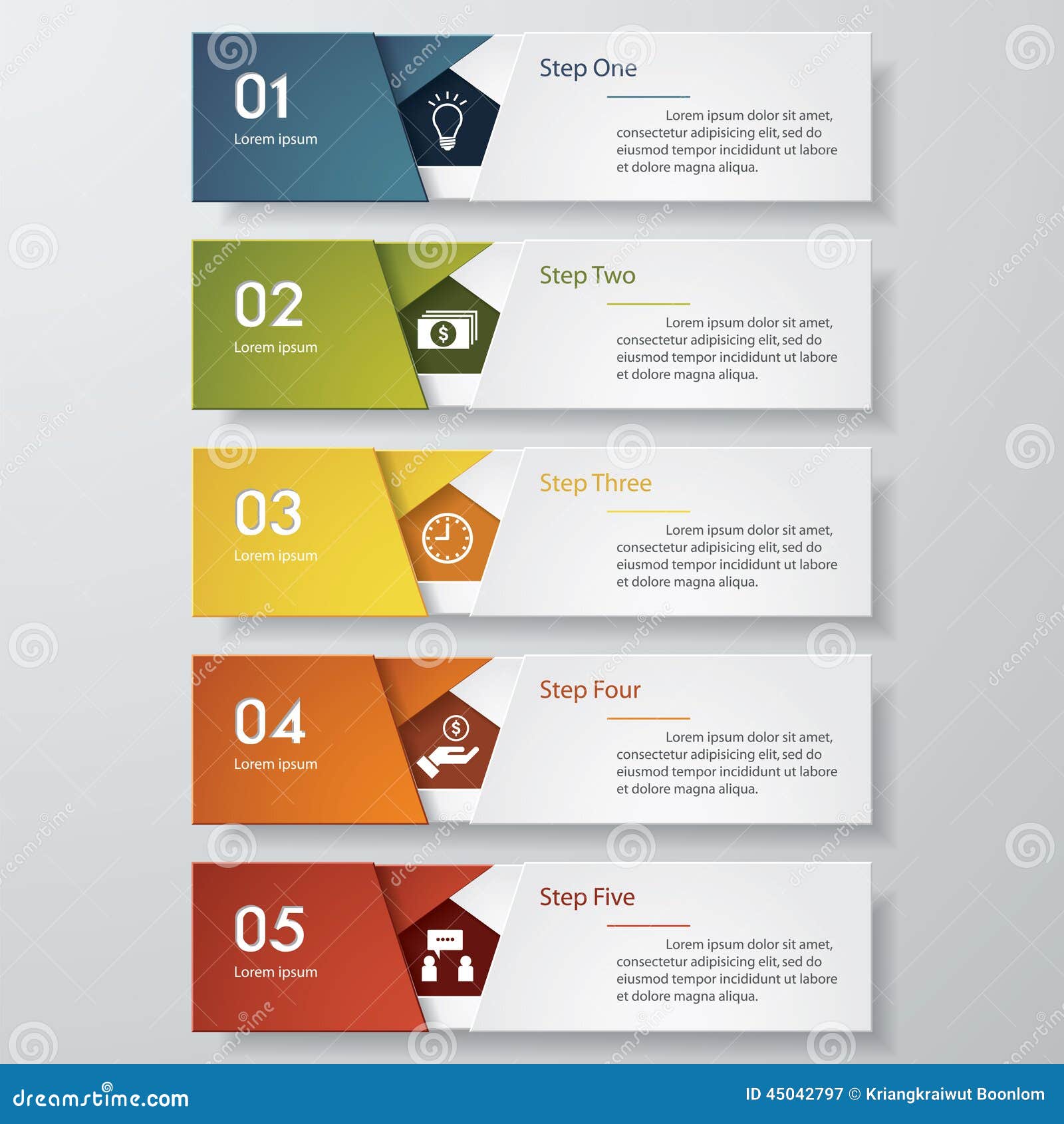 Design Clean Number Banners Template. Vector. Stock Vector ...