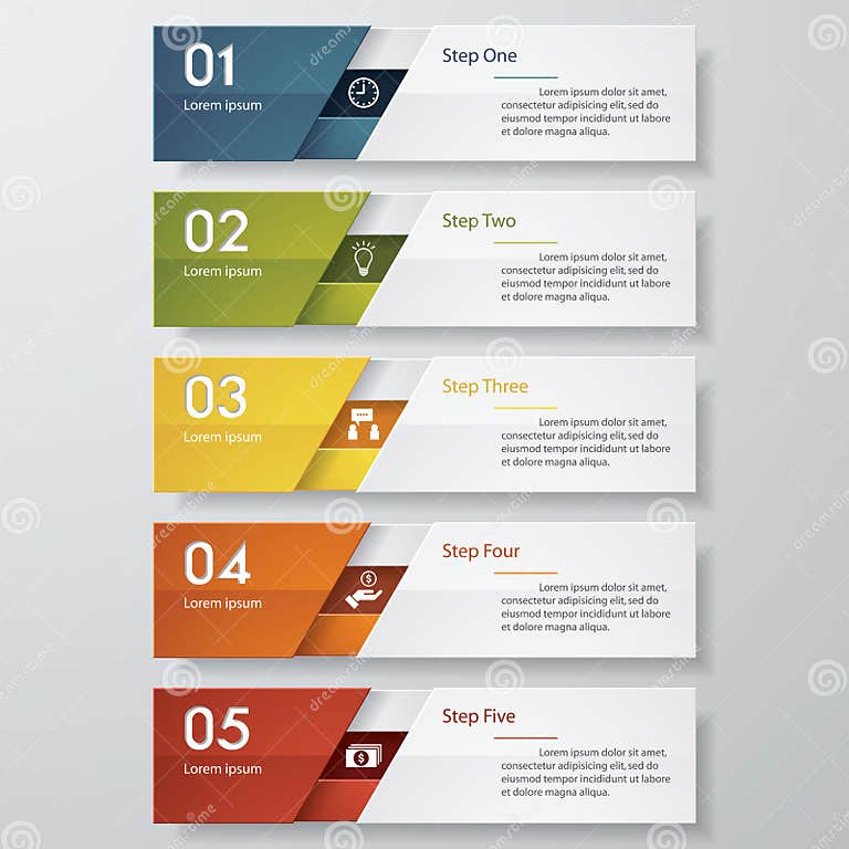 Design Clean Number Banners Template. Vector. Stock Vector ...