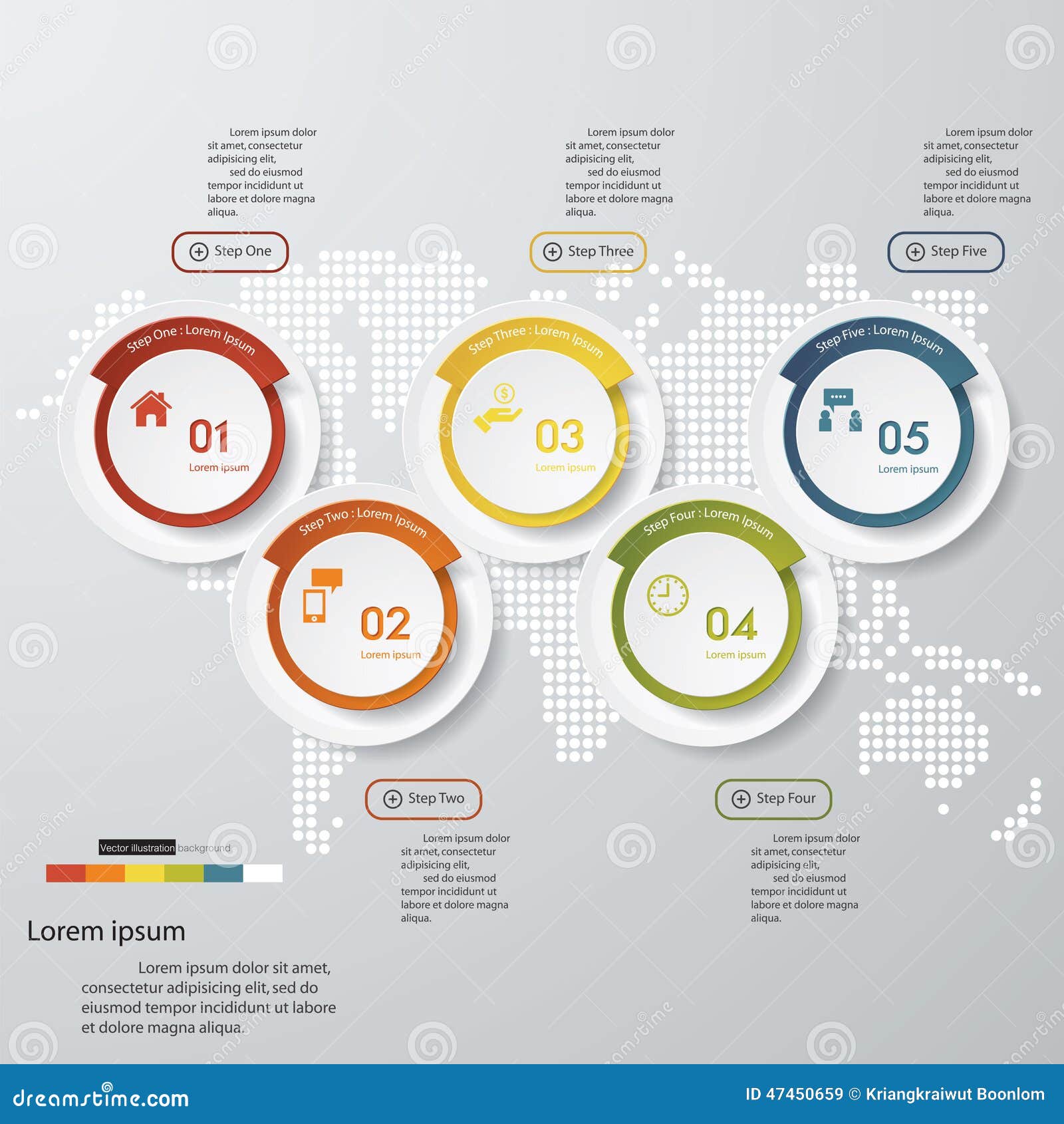 Design Clean Number Banners Template. Vector. Stock Vector ...