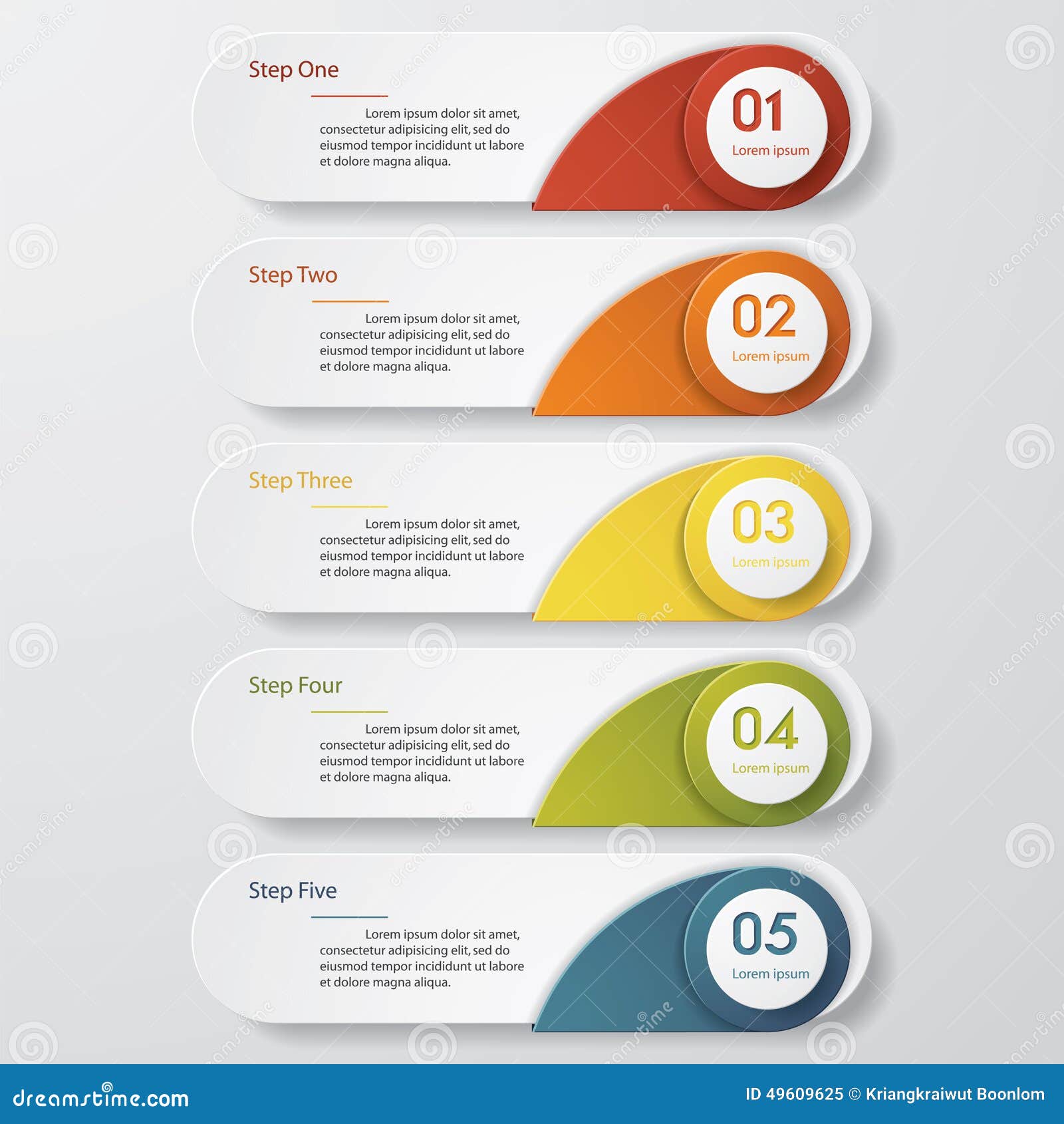 Design Clean Number Banners Template. Vector. Stock Vector ...