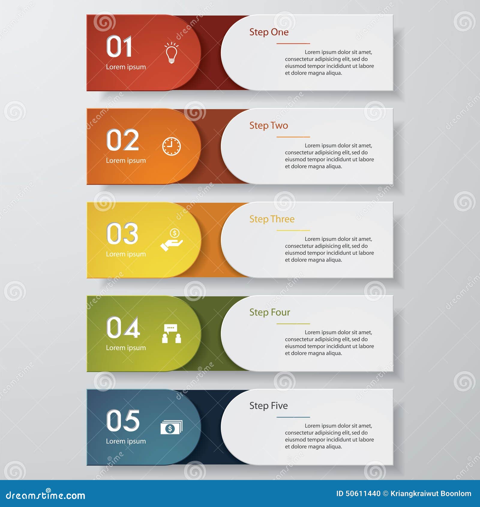 Design Clean Number Banners Template. Vector. Stock Vector ...