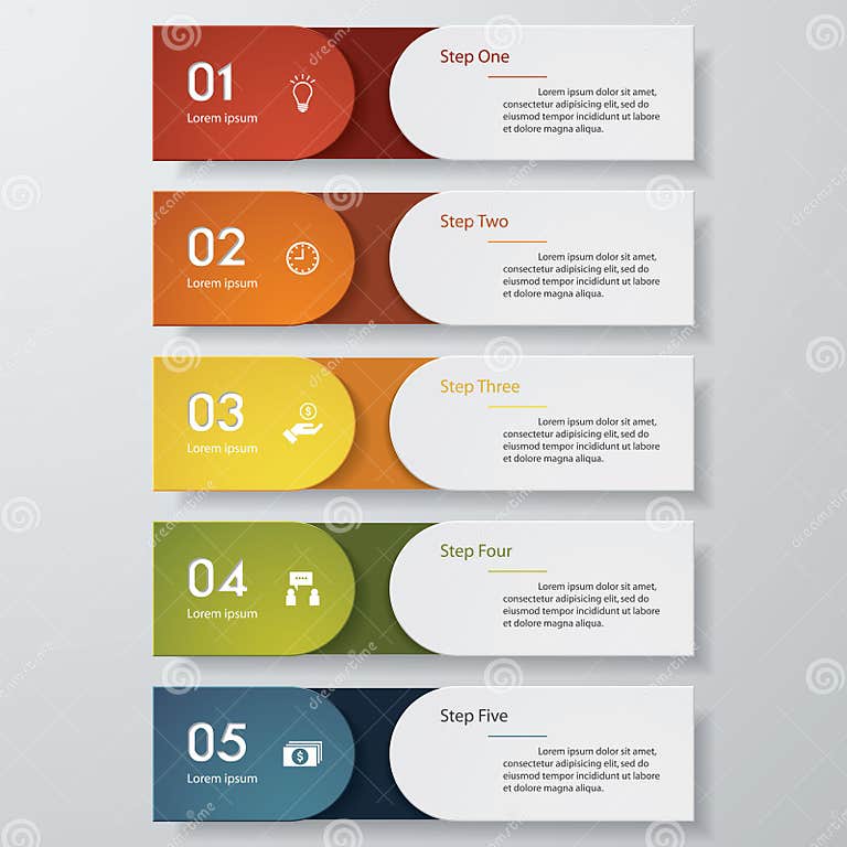 Design Clean Number Banners Template. Vector. Stock Vector ...