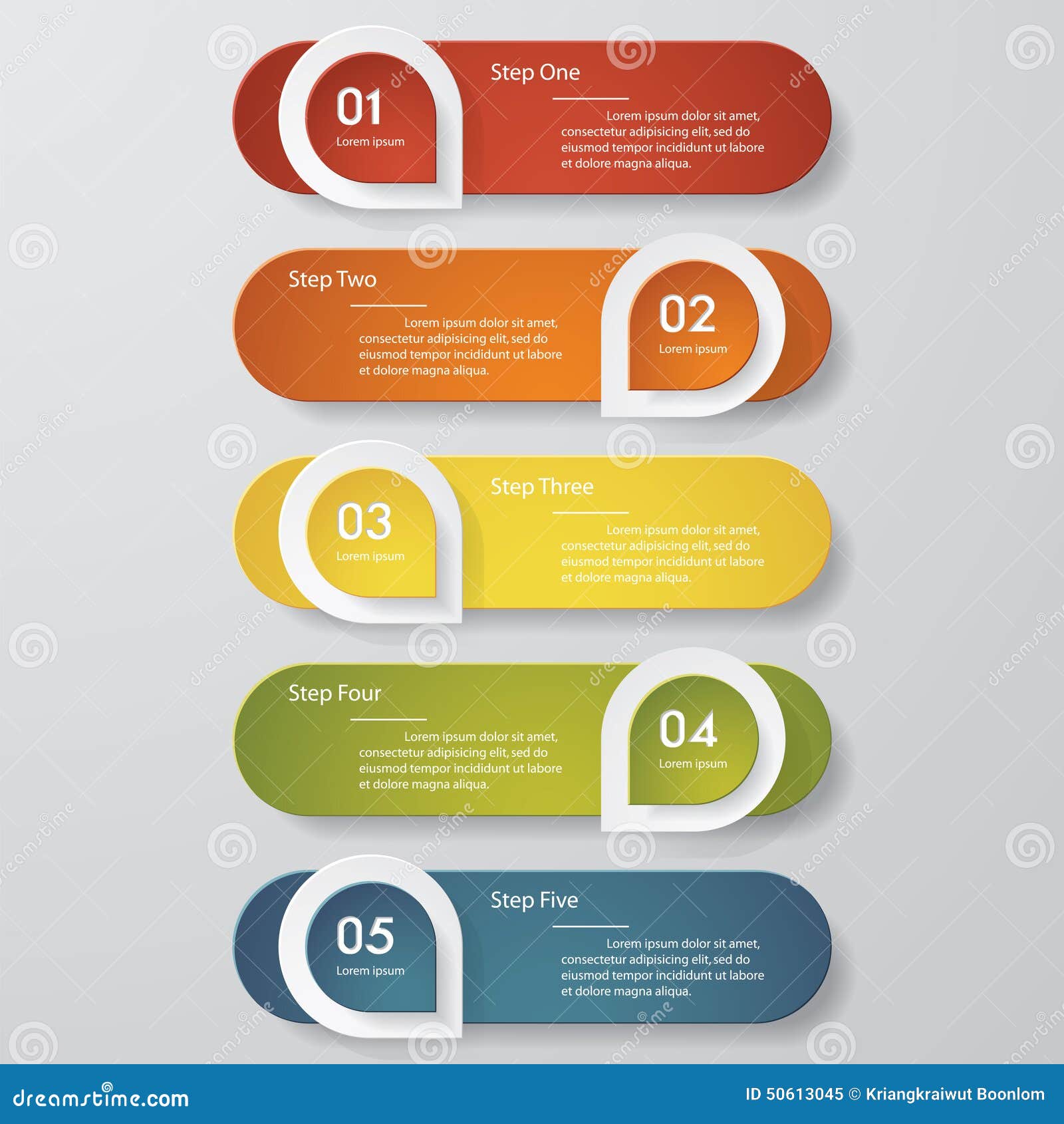 Design Clean Number Banners Template. Vector. Stock Vector ...