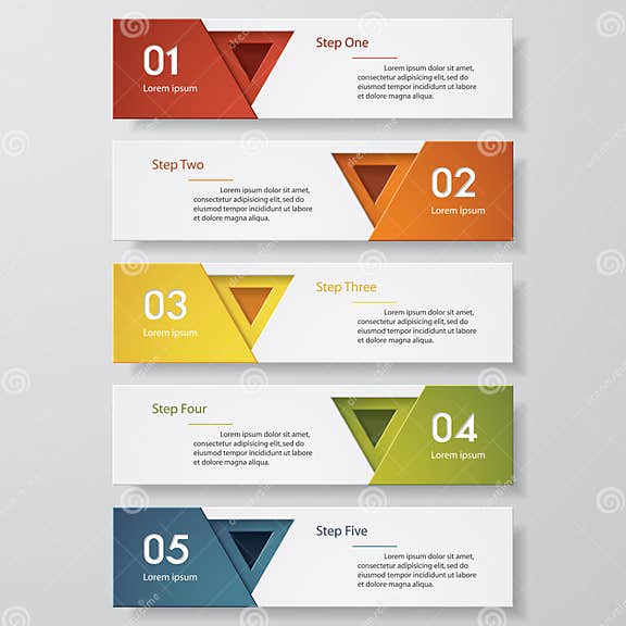 Design Clean Number Banners Template. Vector. Stock Vector ...