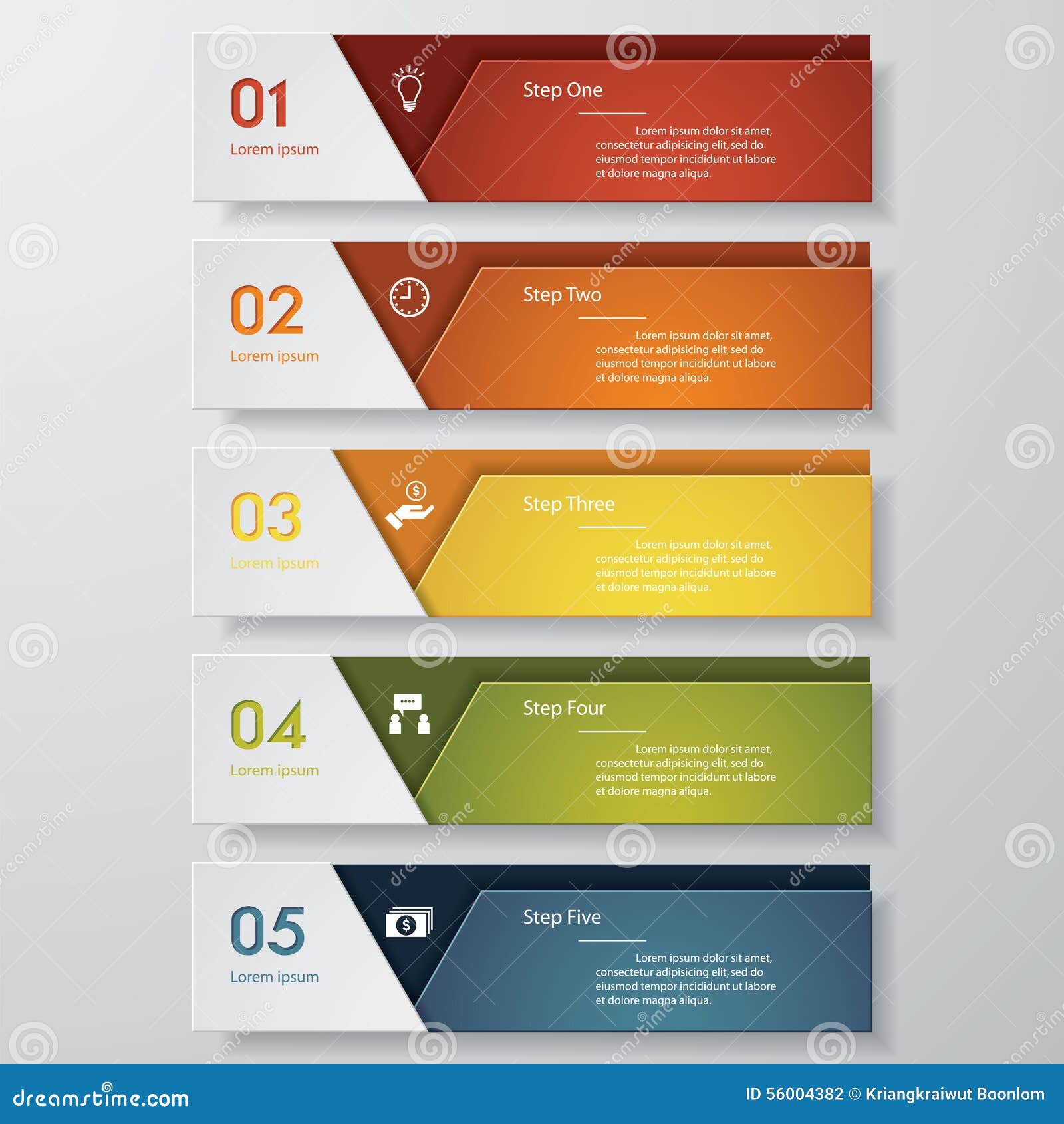 Design Clean Number Banners Template. Vector. Stock Vector ...